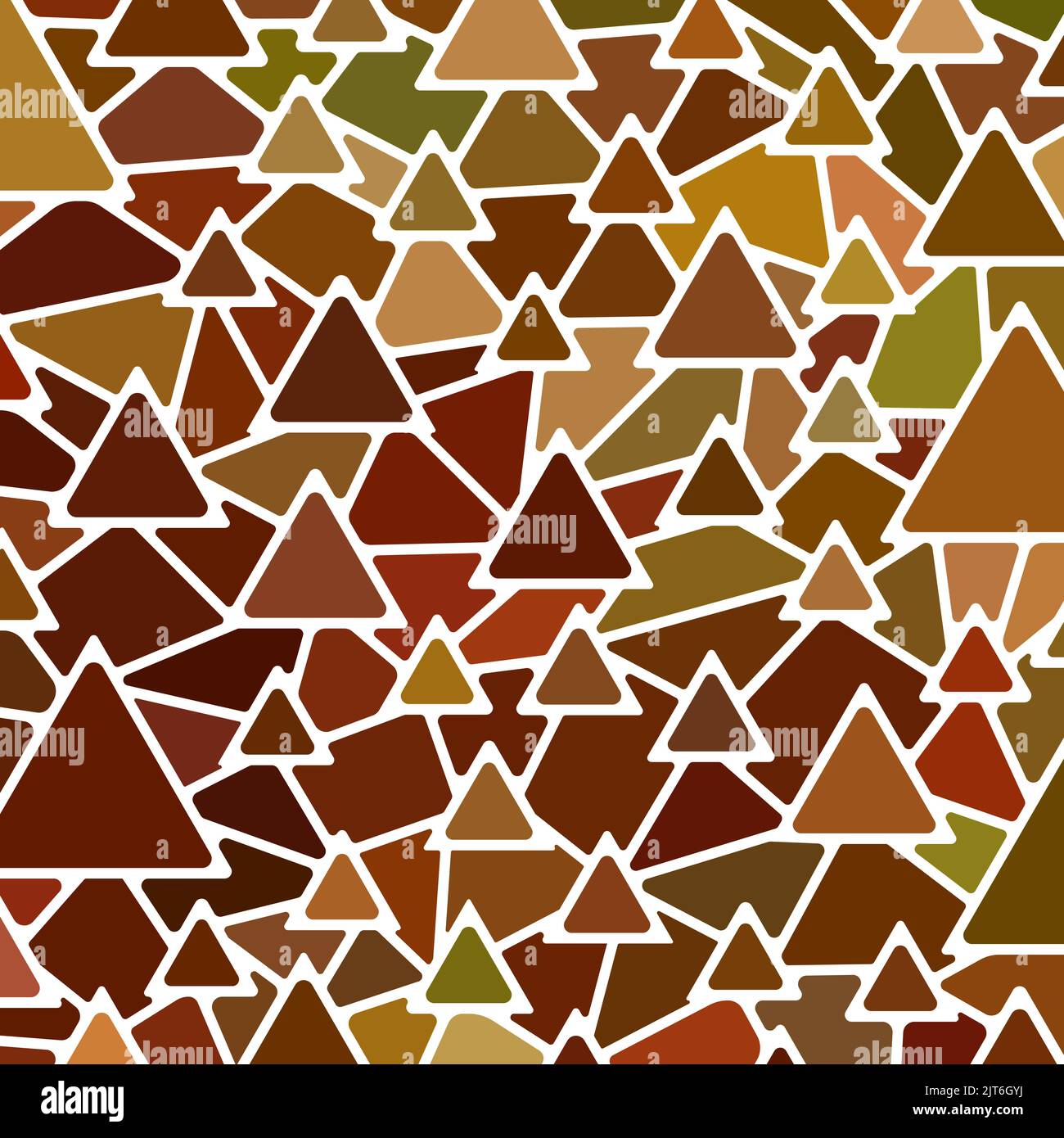 abstract vector stained-glass mosaic background - orange and brown ...