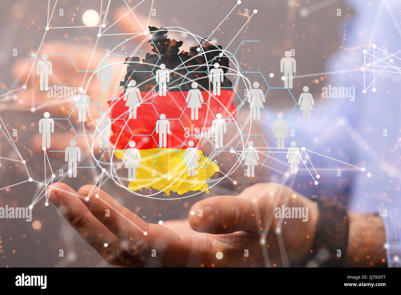 Germany german flag map hi-res stock photography and images - Alamy
