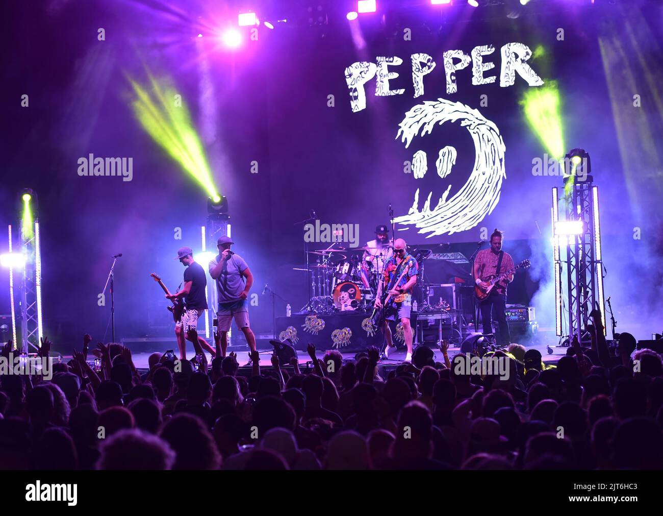 August 25, 2022, Portsmouth, Virginia, USA: PEPPER brings some island ...