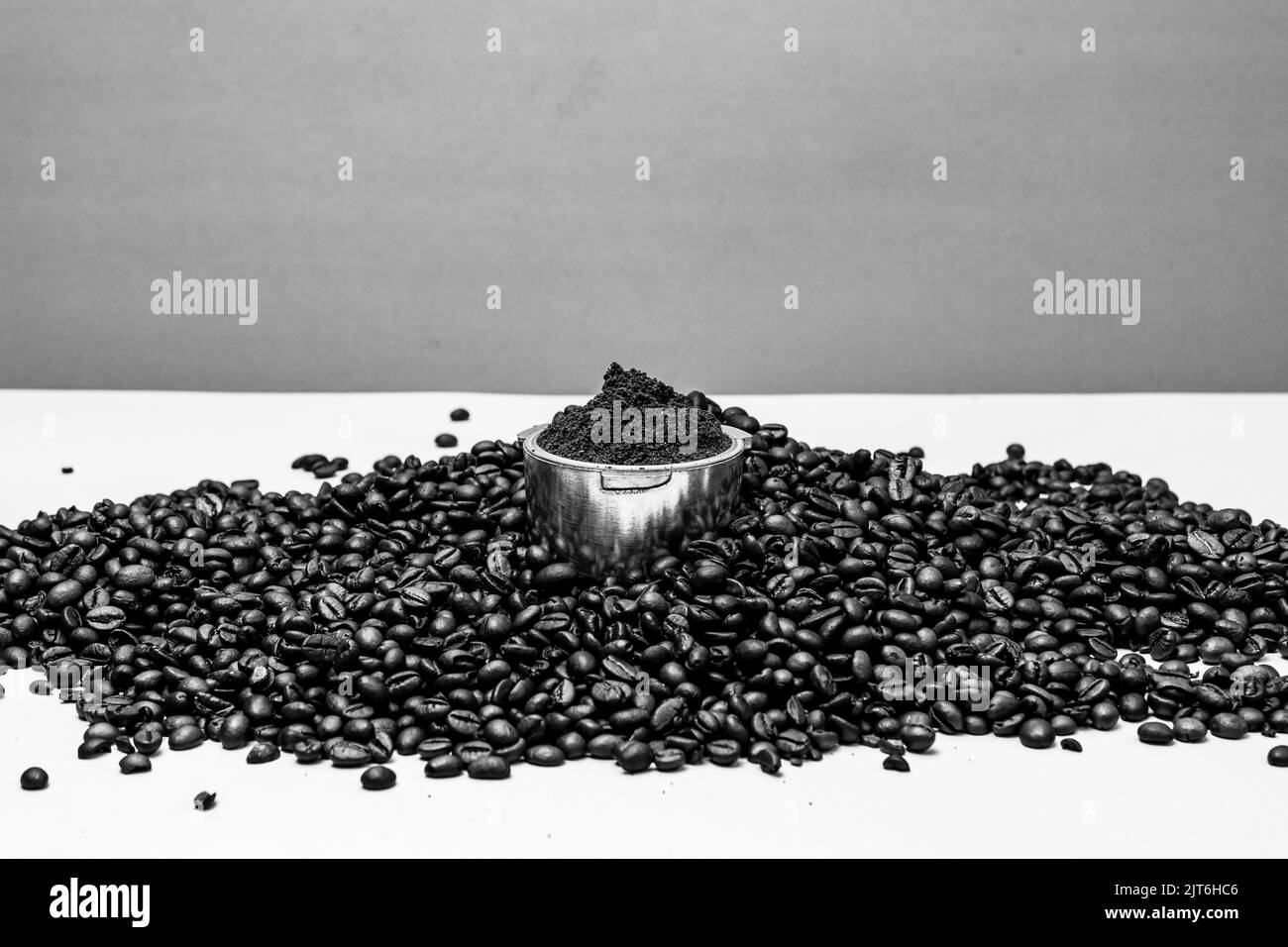 Shot cup coffee roasted Black and White Stock Photos & Images - Alamy