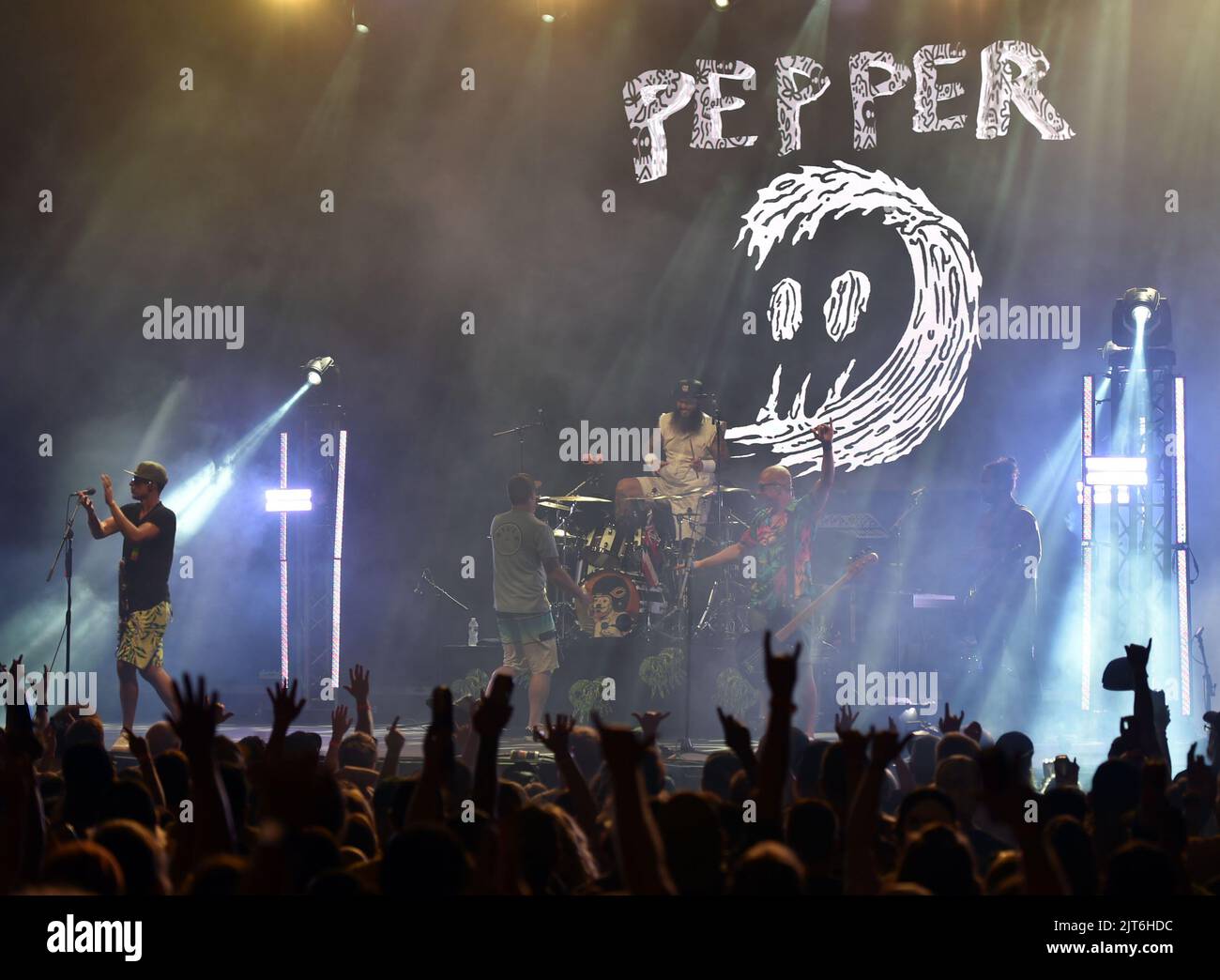 August 25, 2022, Portsmouth, Virginia, USA: PEPPER brings some island ...