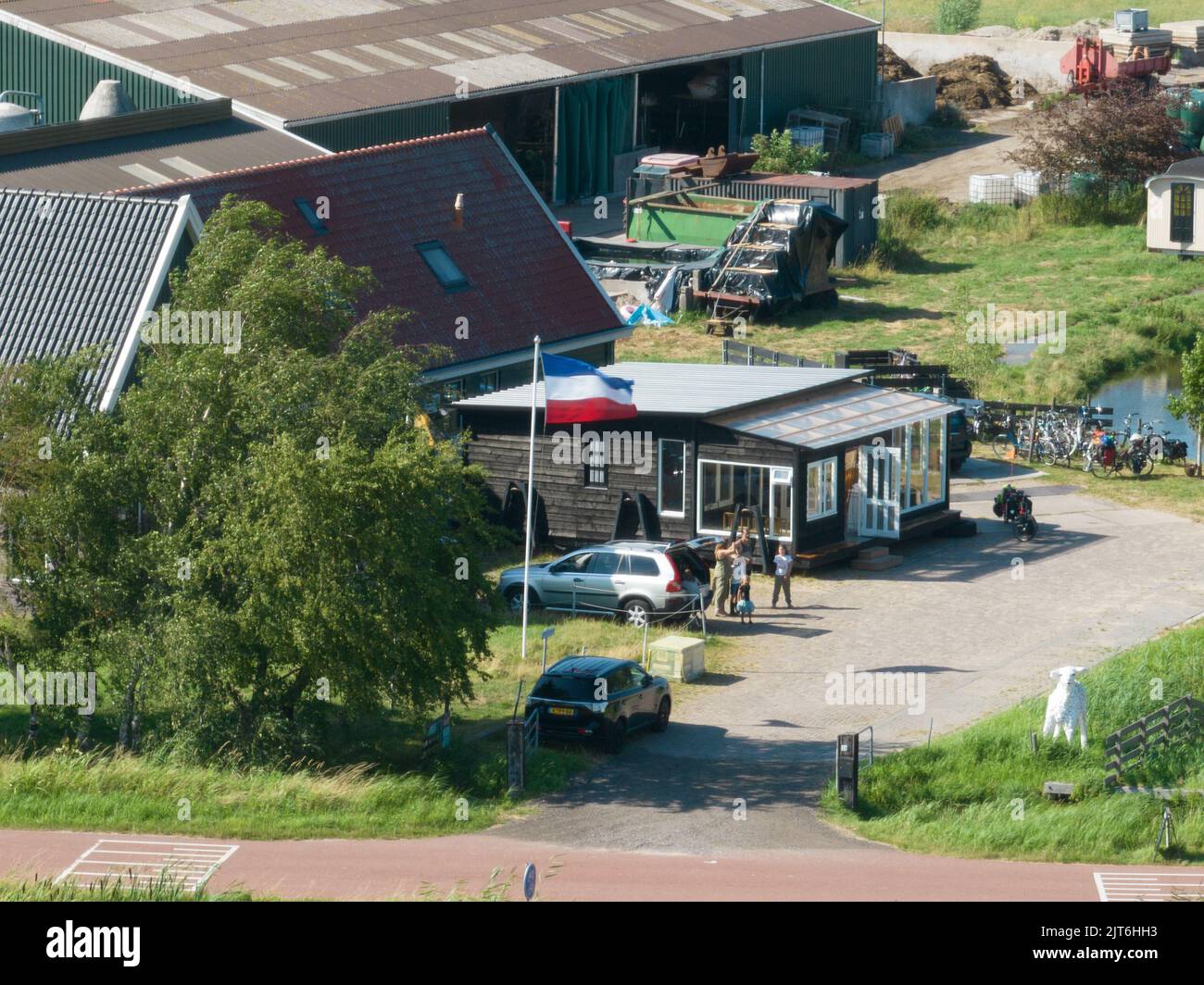 Farmers protest in The Netherlands, dutch flag upside down. Protest ...