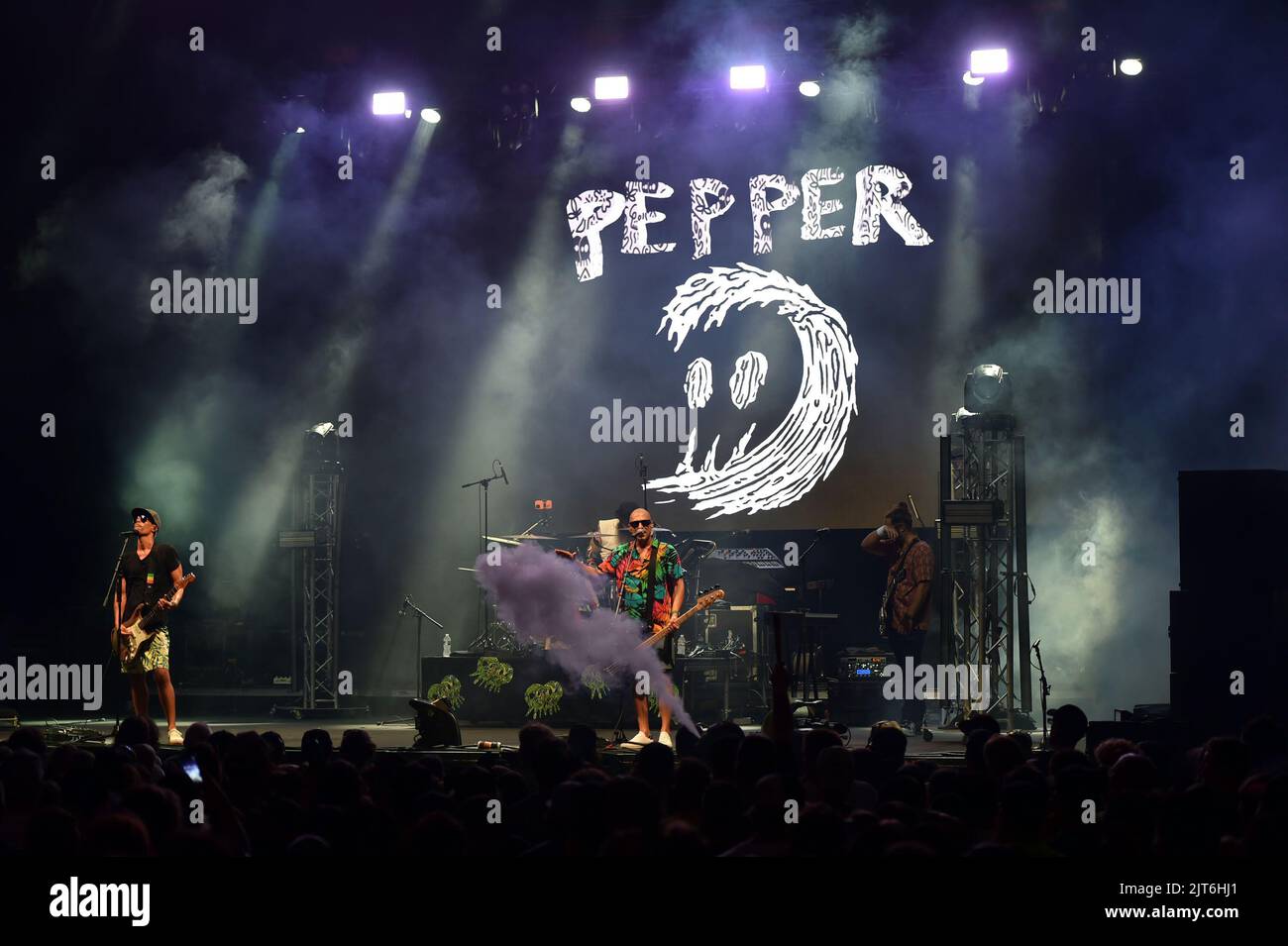 August 25, 2022, Portsmouth, Virginia, USA: PEPPER brings some island ...