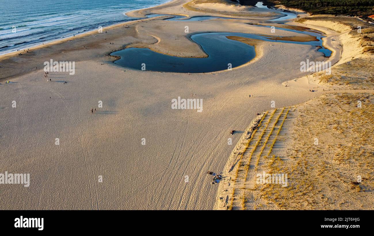 Moliets beach in france hi-res stock photography and images - Alamy
