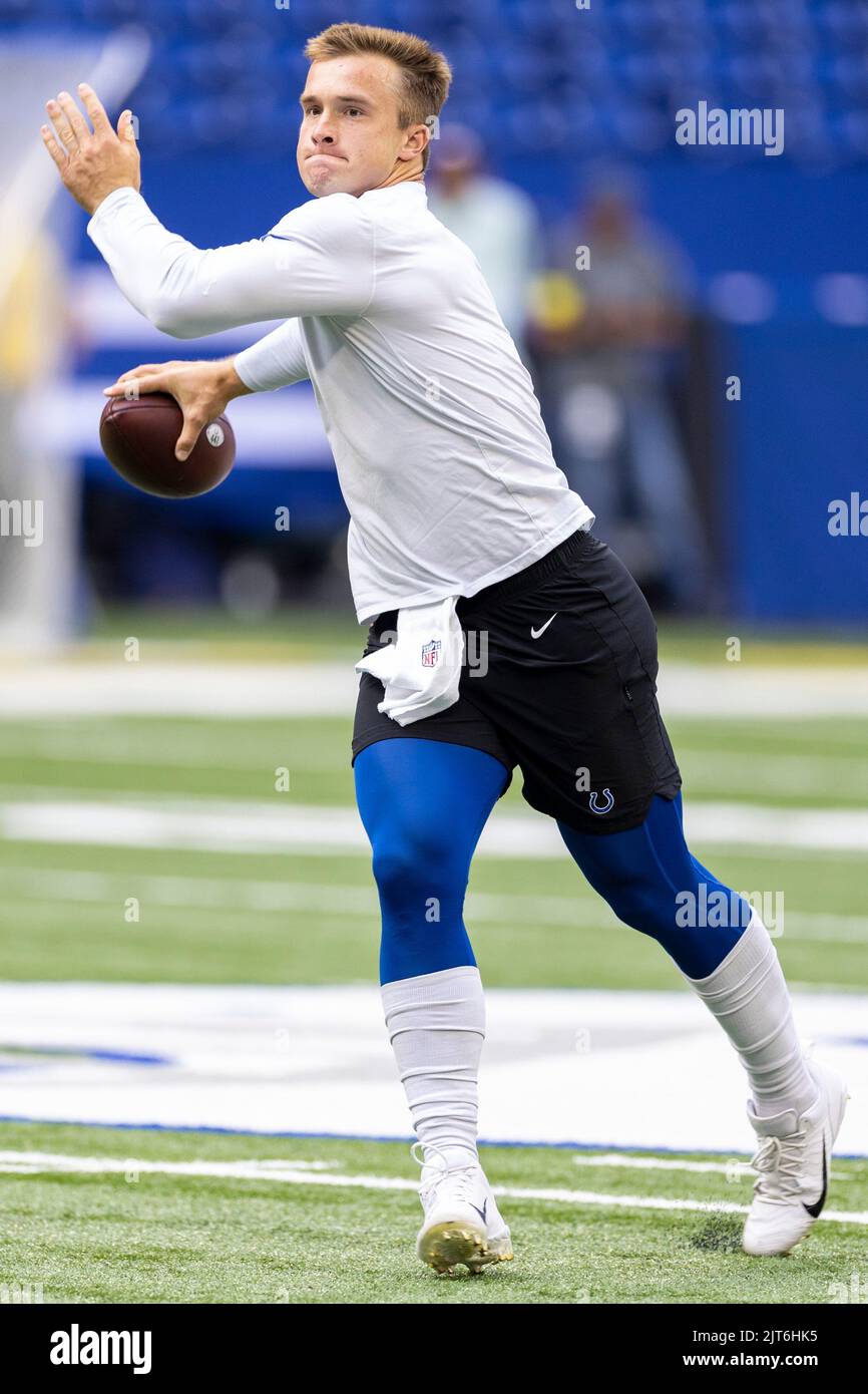 August 27, 2022: Indianapolis Colts quarterback Sam Ehlinger (4) during ...