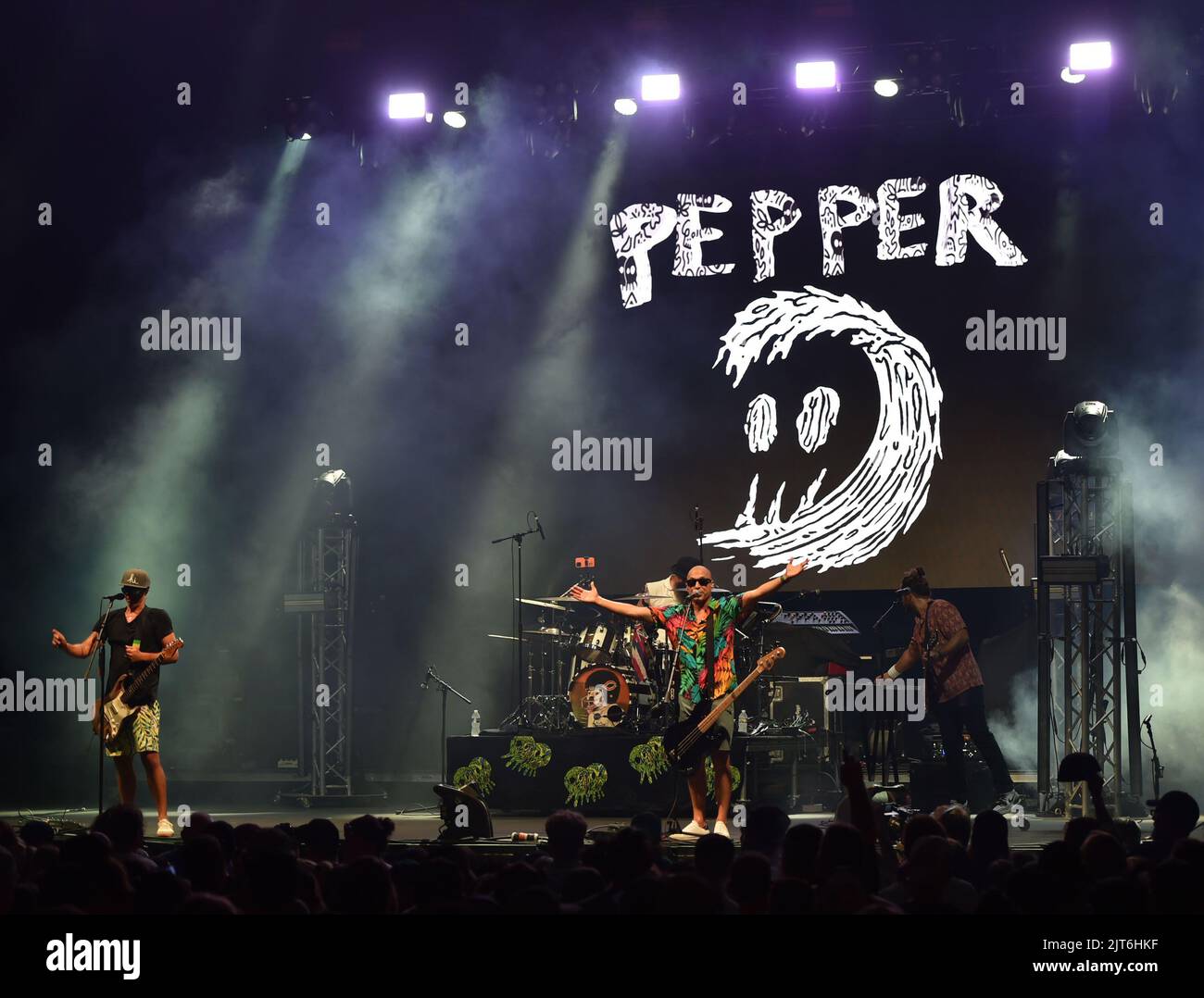 August 25, 2022, Portsmouth, Virginia, USA: PEPPER brings some island ...