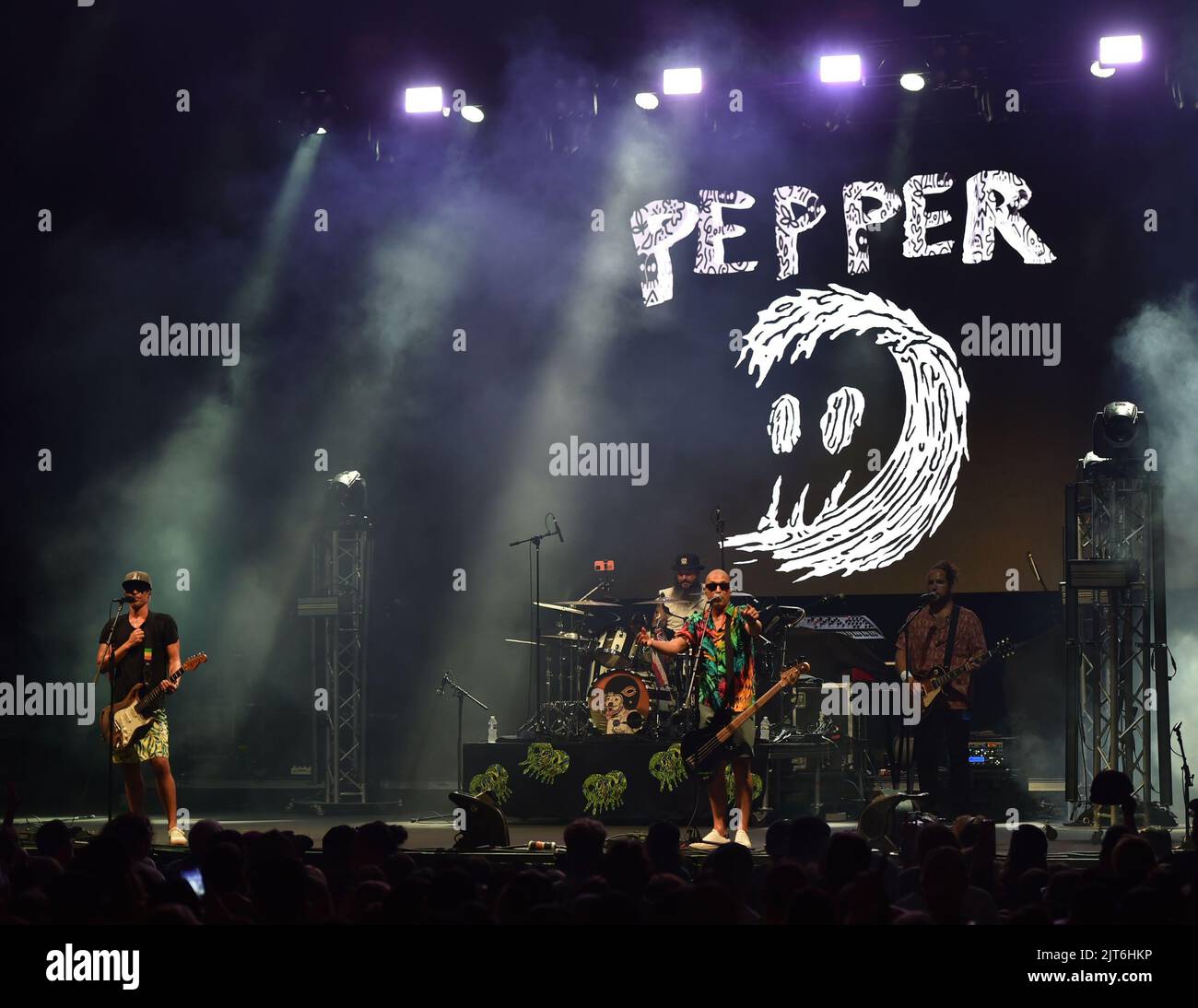 August 25, 2022, Portsmouth, Virginia, USA: PEPPER brings some island ...