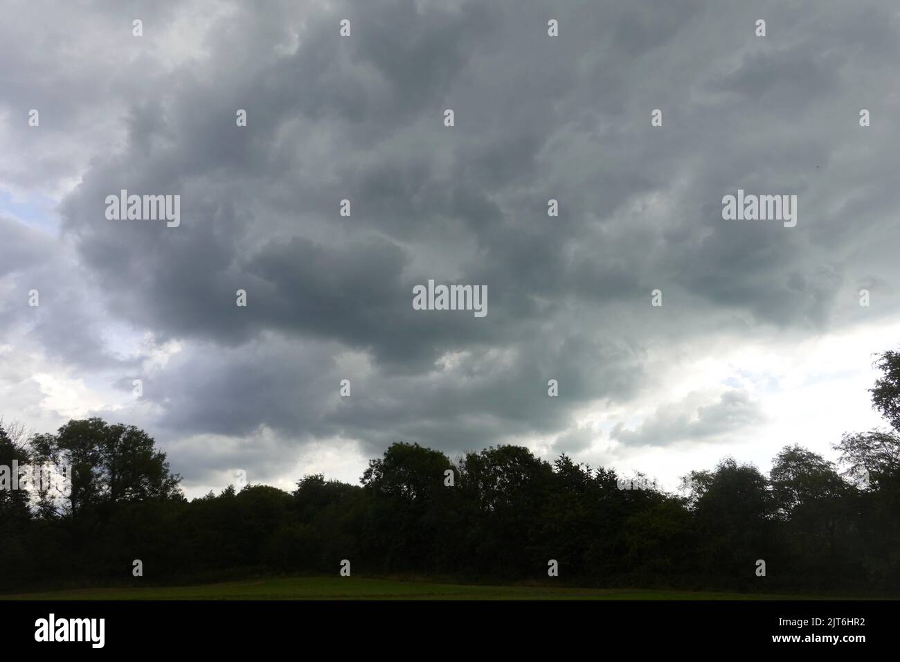 Dark clouds suggested rain was coming but it stayed dry Stock Photo - Alamy