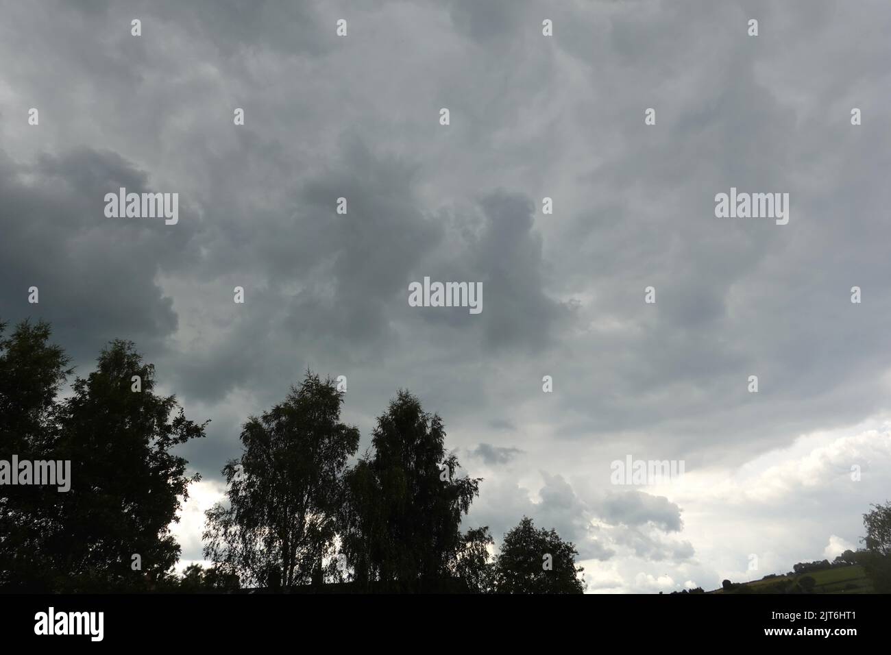 Dark clouds suggested rain was coming but it stayed dry Stock Photo - Alamy