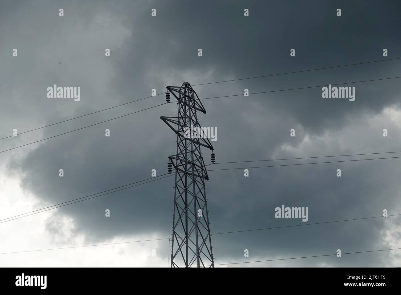 Dark clouds suggested rain was coming but it stayed dry Stock Photo - Alamy