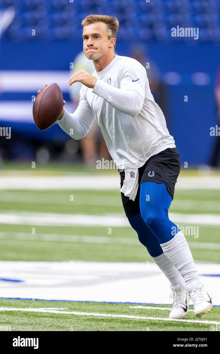 August 27, 2022: Indianapolis Colts quarterback Sam Ehlinger (4) during ...