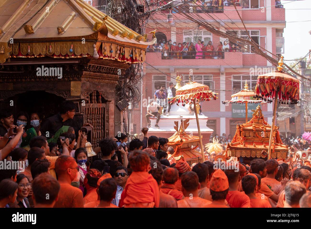 Bisket Jatra Bhaktapur Stock Photo - Alamy