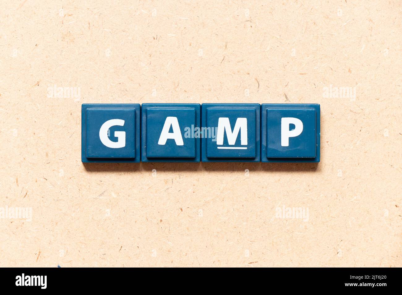 Tile letter in english word GAMP (Abbreviation of Good Automated ...