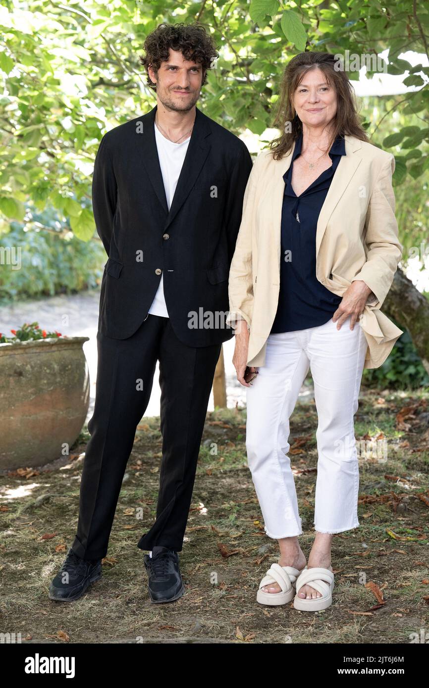 Angouleme, France. 28th Aug, 2022. Louis Garrel and Anne-Dominique ...