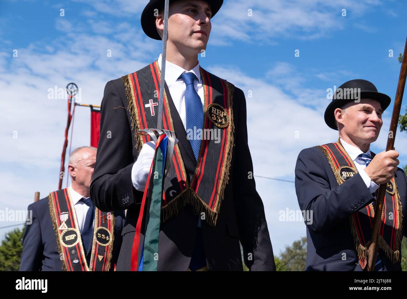 Roy Beggs (right) UUP MLA for East Antrim (1998-22), former NI Assembly ...
