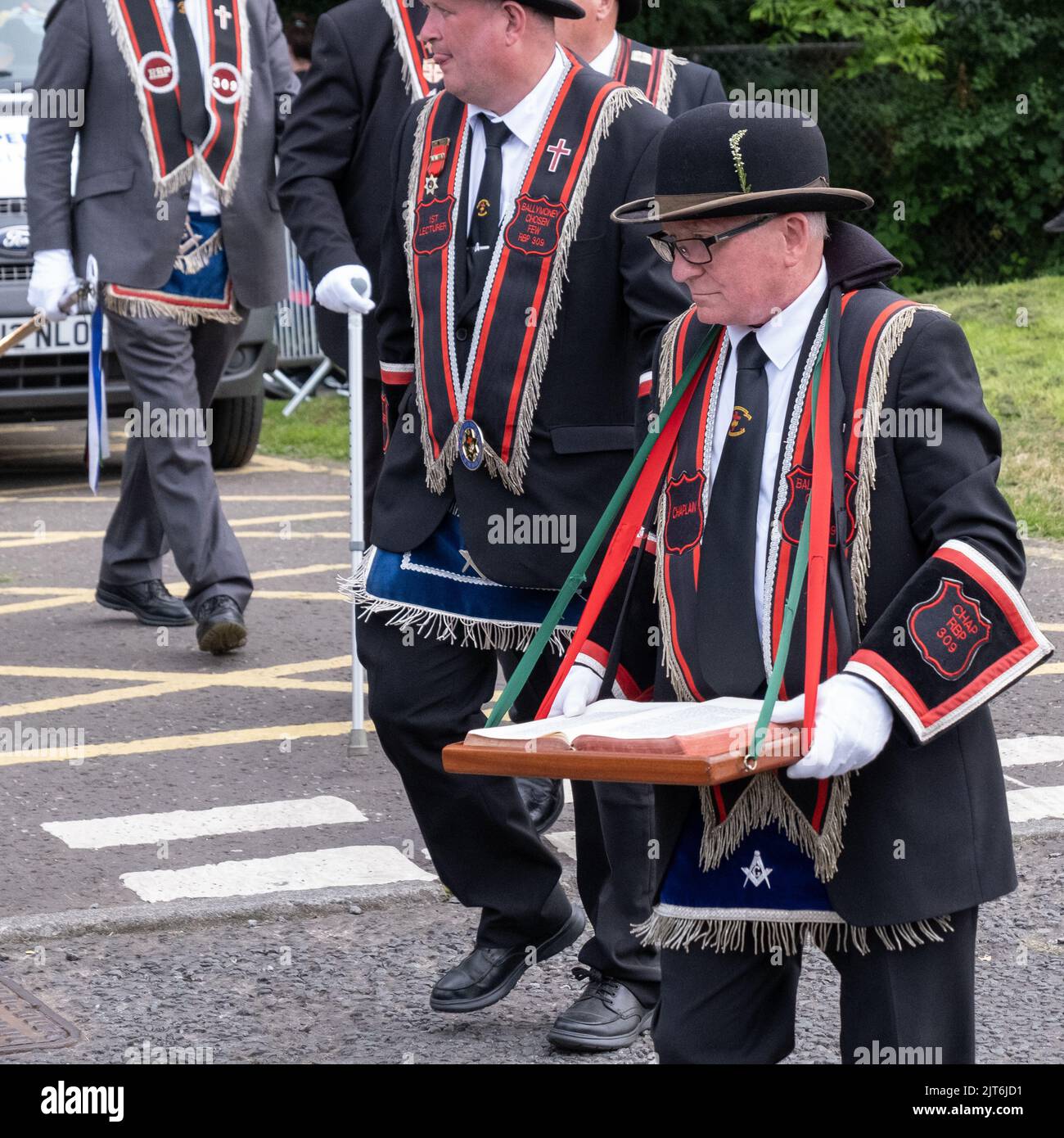 Chaplain of RBP 309 carries the open Bible parading at the annual Co ...