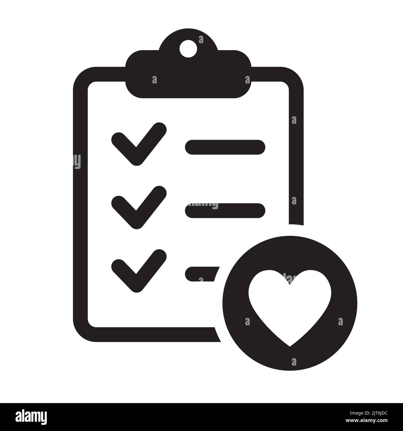 Wedding checklist icon Stock Vector Images - Alamy