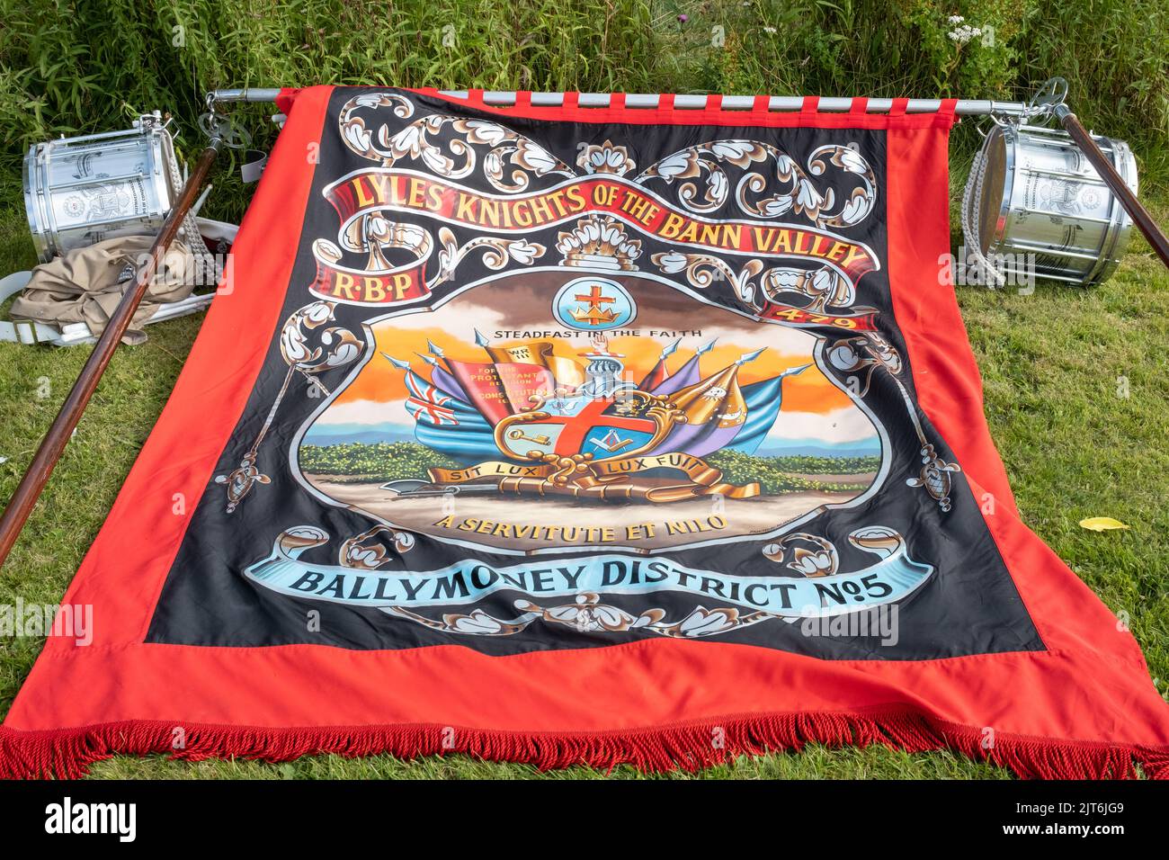 Banner of RBP No. 479 Lyles Knights of the Bann Valley at the annual Co ...