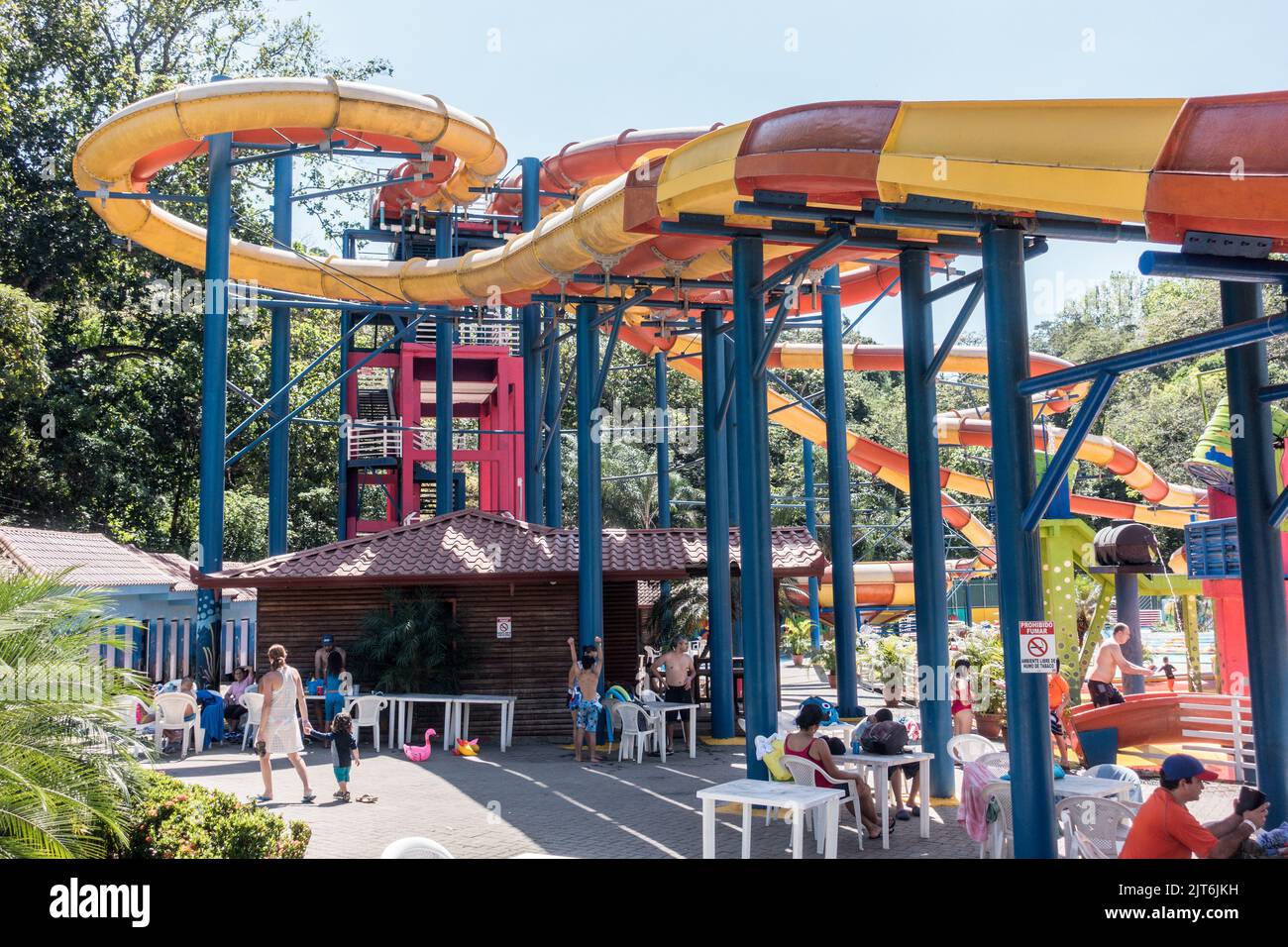 People enjoying a water park in Orotina, Costa Rica Stock Photo - Alamy