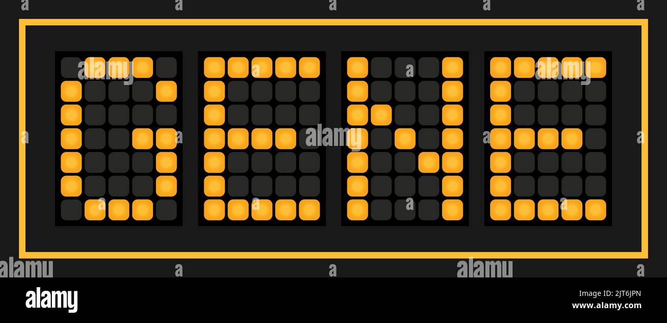 Orange color led banner in word gene on black background Stock Vector ...