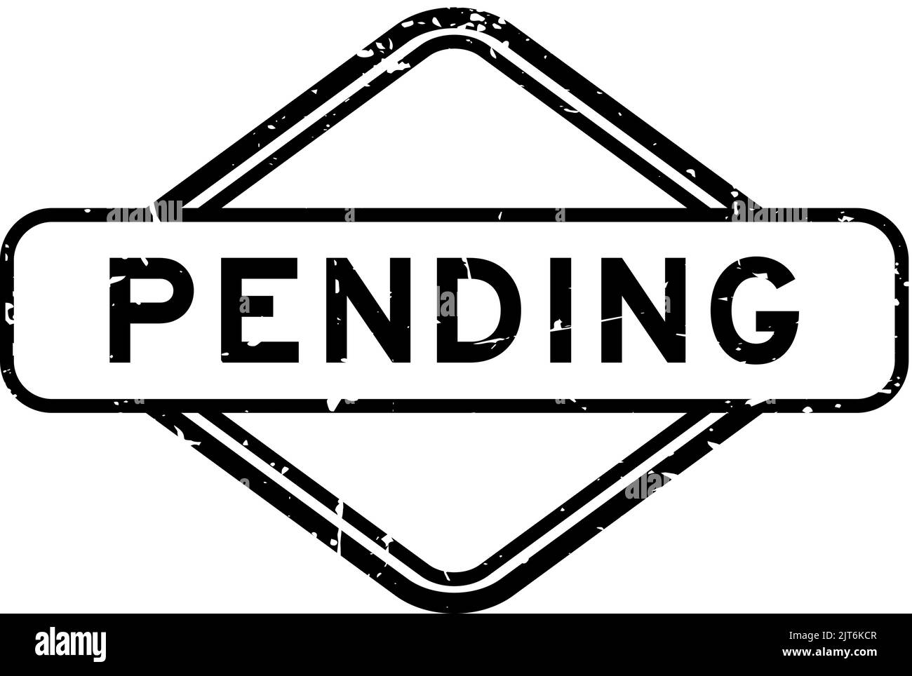 Grunge black pending word rubber seal stamp on white background Stock ...