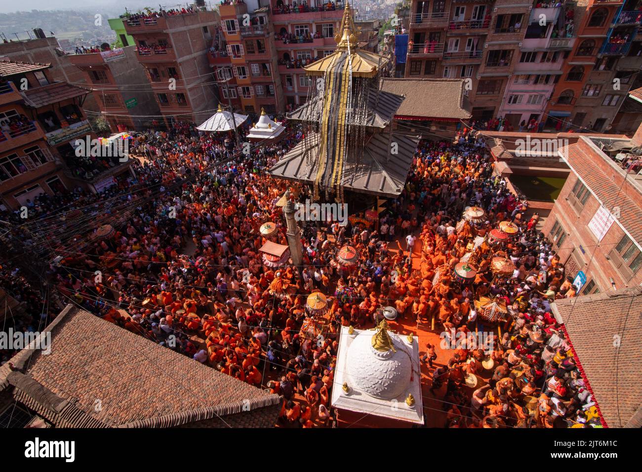 Bisket Jatra Bhaktapur Stock Photo - Alamy