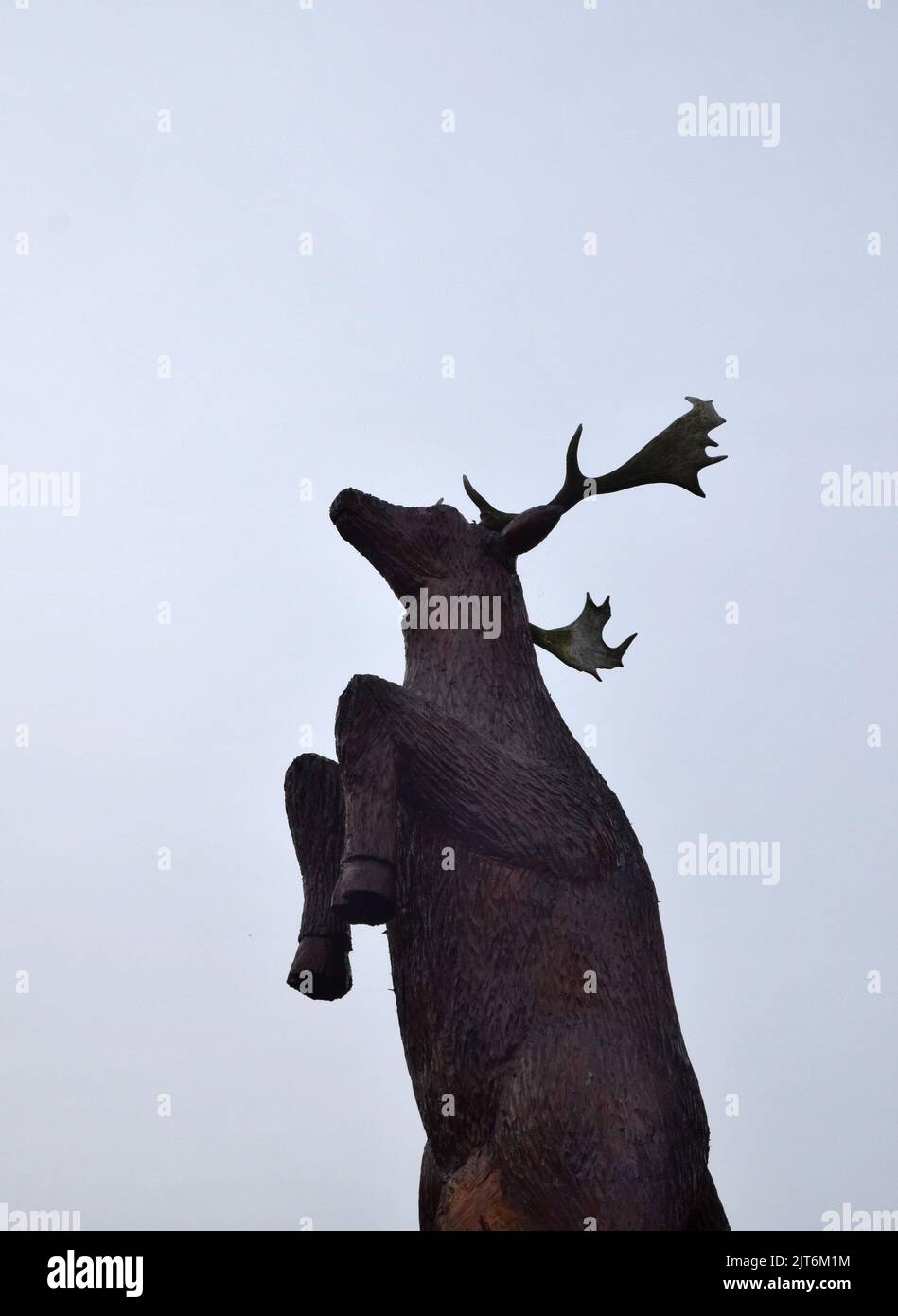 standing stag sculpture, ireland Stock Photo - Alamy