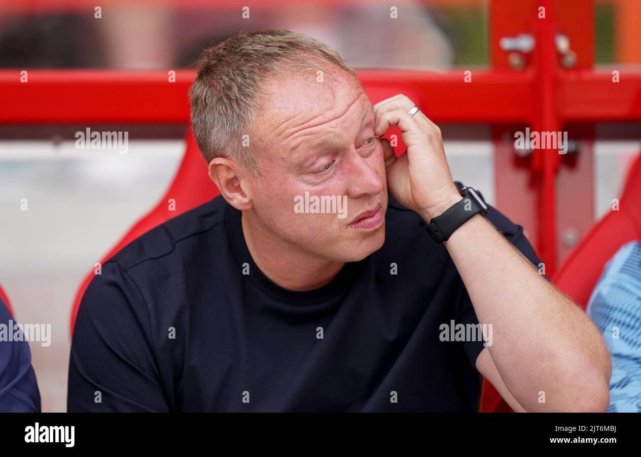 Nottingham Forest manager Steve Cooper before the Premier League match ...