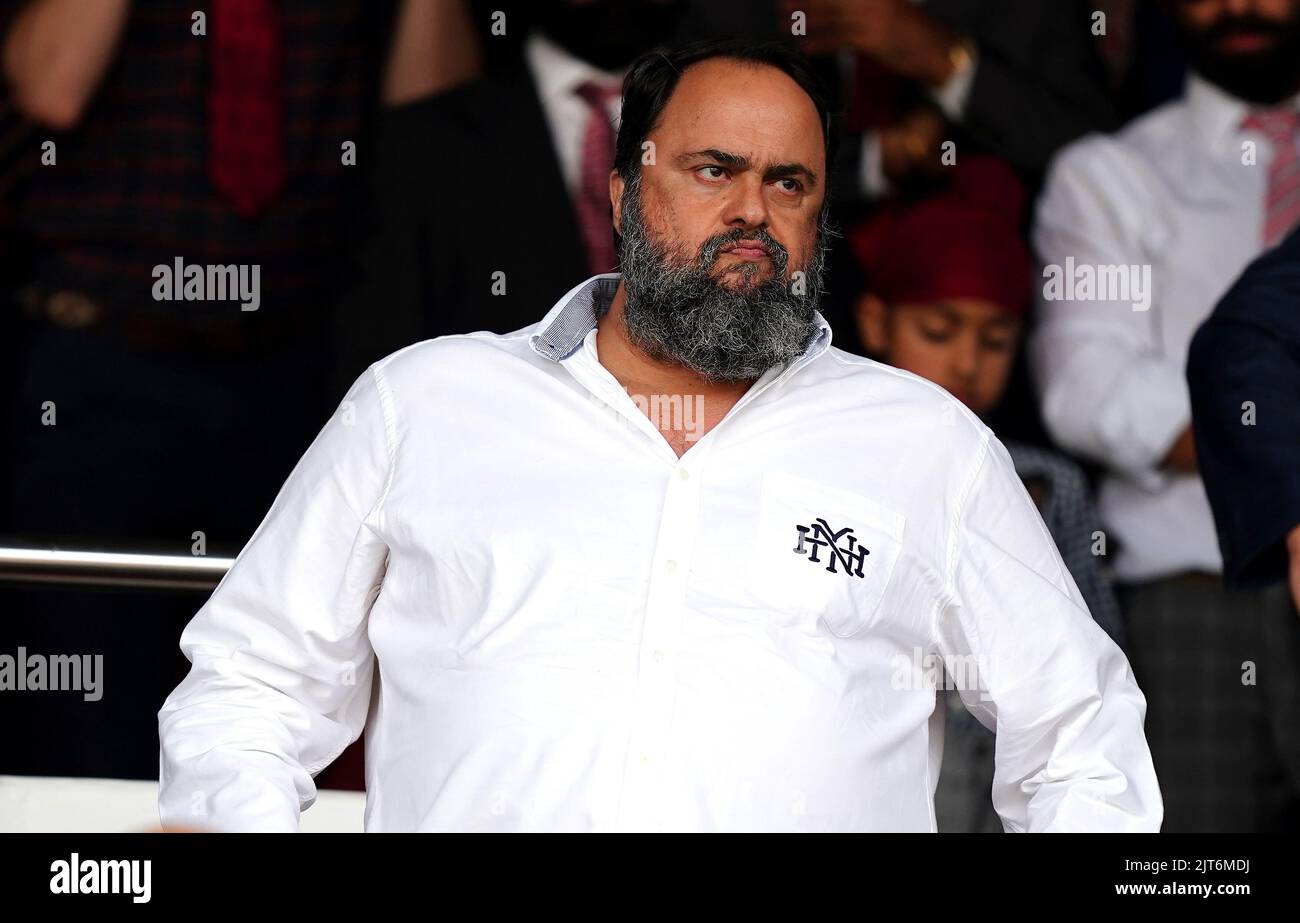 Nottingham Forest Owner Evangelos Marinakis during the Premier League ...