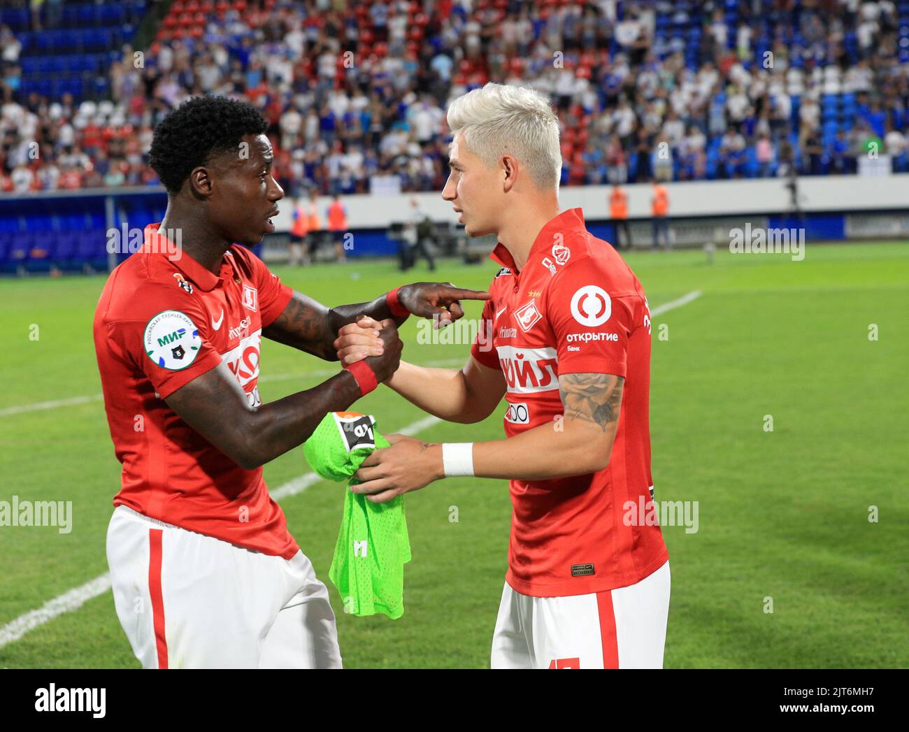 VORONEZH, RUSSIA, AUGUST 27, 2022. The 2022/23 Russian Football Premier ...