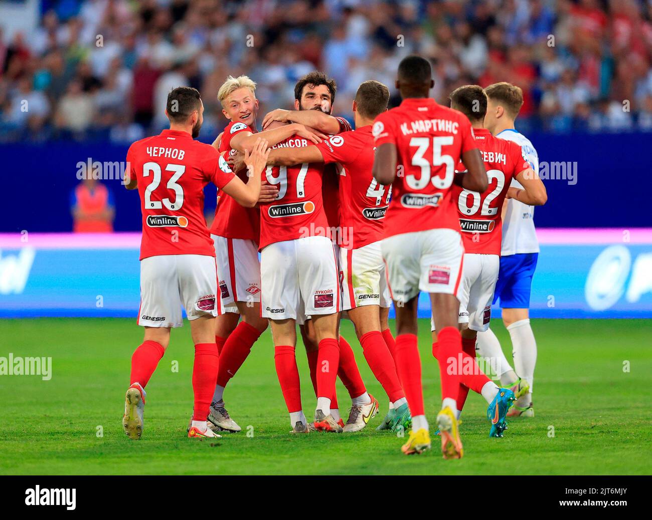 VORONEZH, RUSSIA, AUGUST 27, 2022. The 2022/23 Russian Football Premier ...