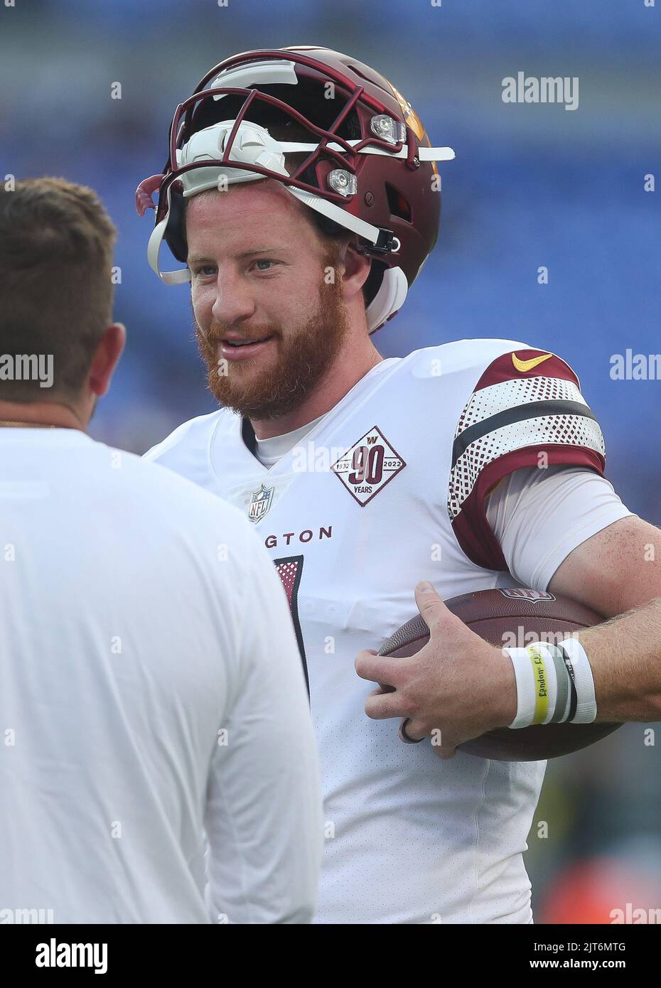 Washington Commanders QB Carson Wentz (11) pictured prior to a ...