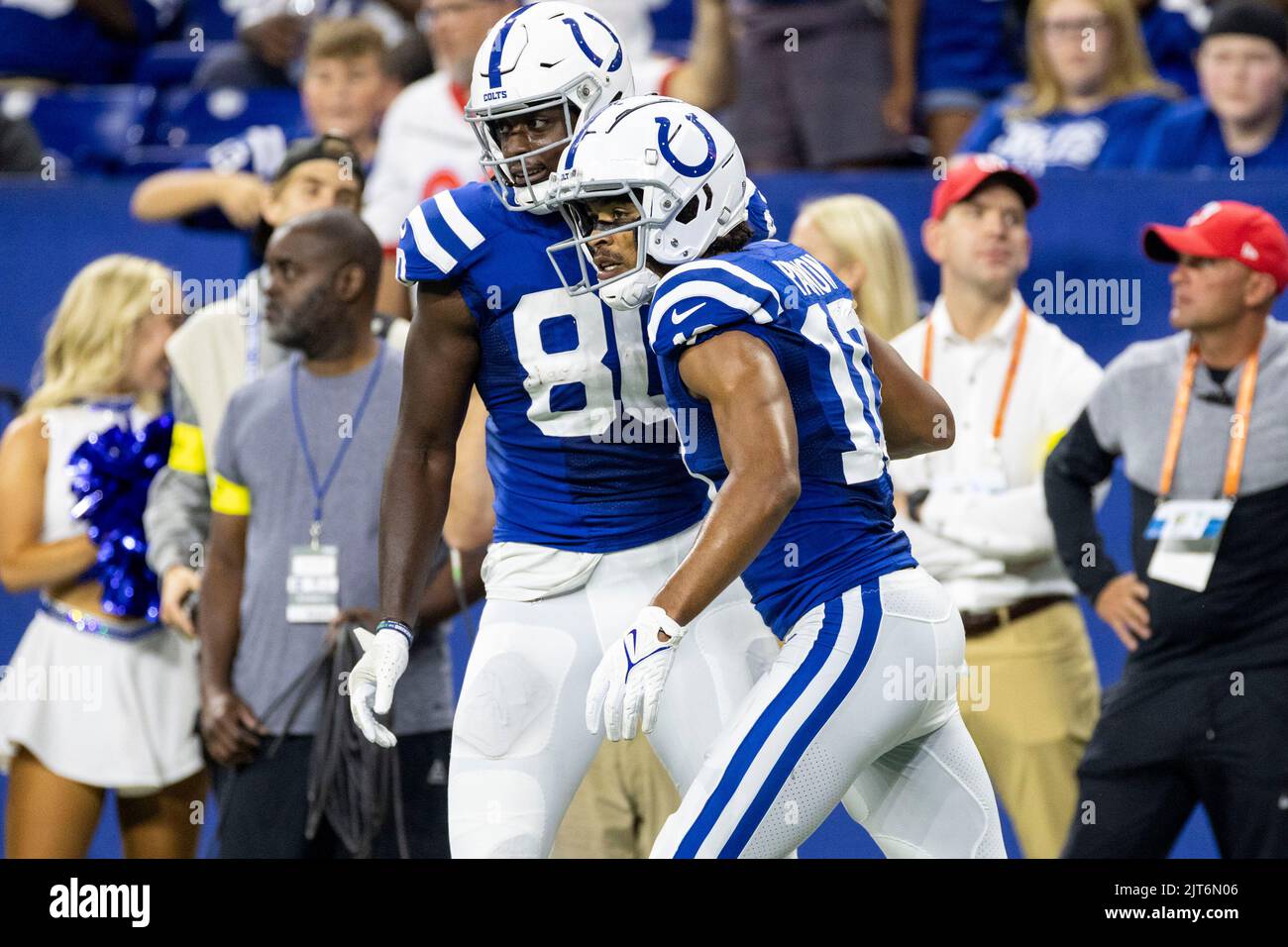 August 27, 2022: Indianapolis Colts wide receiver Dezmon Patmon (10 ...