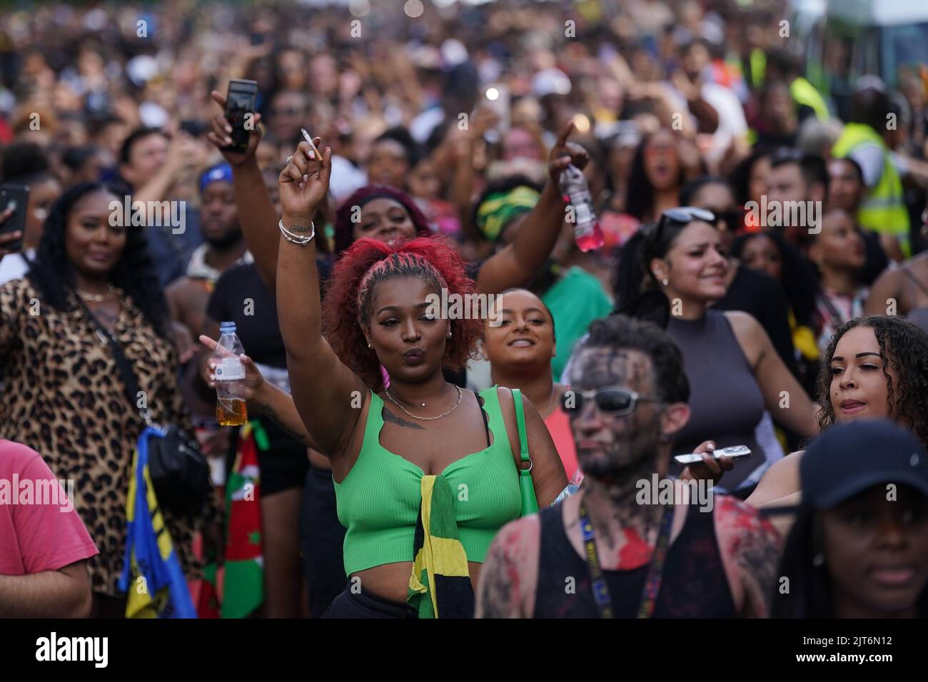 Carnival-goers during the family day at the Notting Hill Carnival in ...
