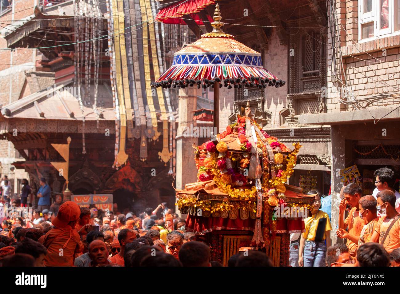 Bisket Jatra Bhaktapur Stock Photo - Alamy