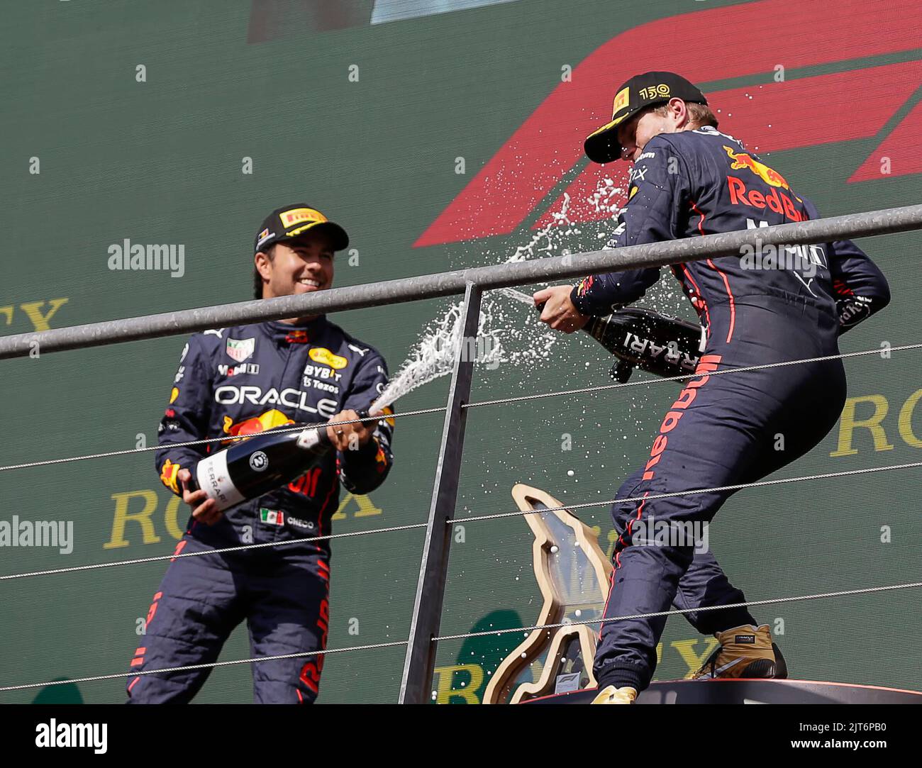 Max verstappen red bull champagne 2022 hi-res stock photography and ...