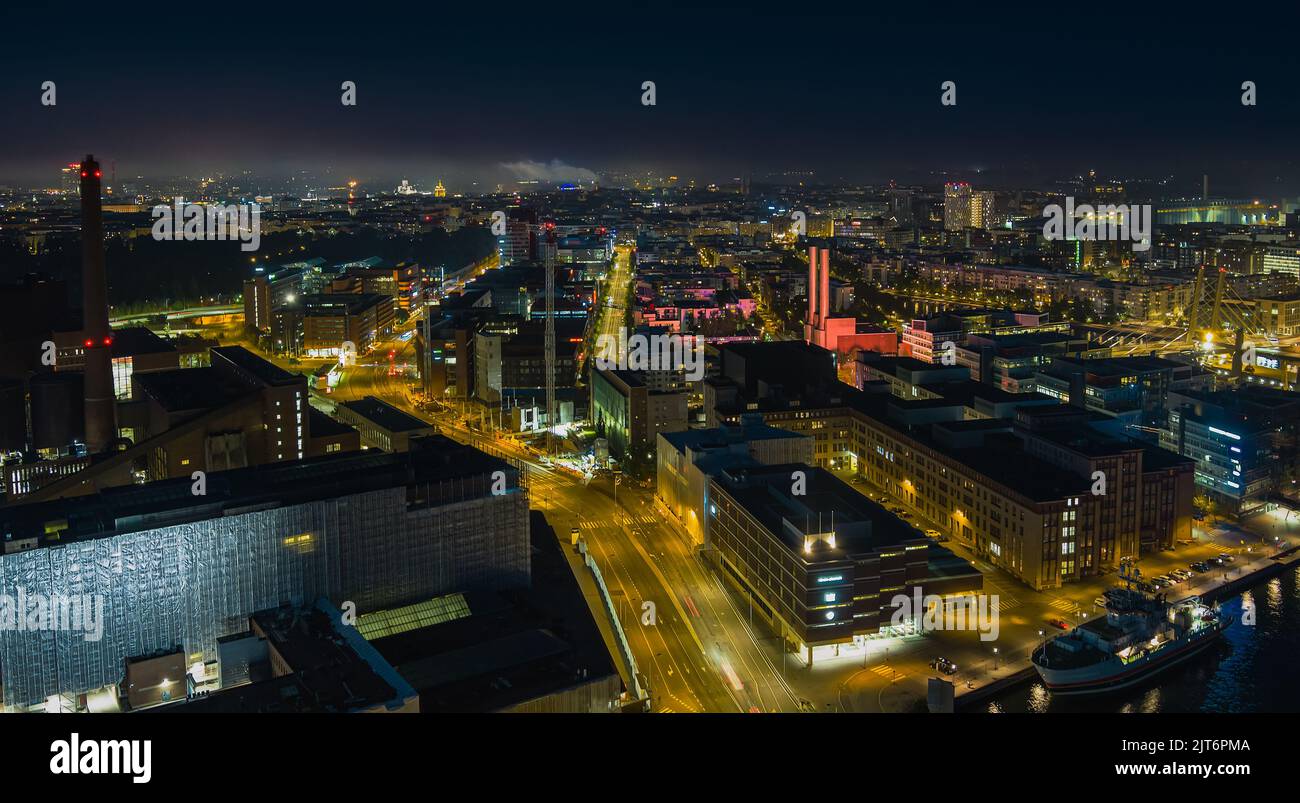 Twilight aerial hi-res stock photography and images - Alamy