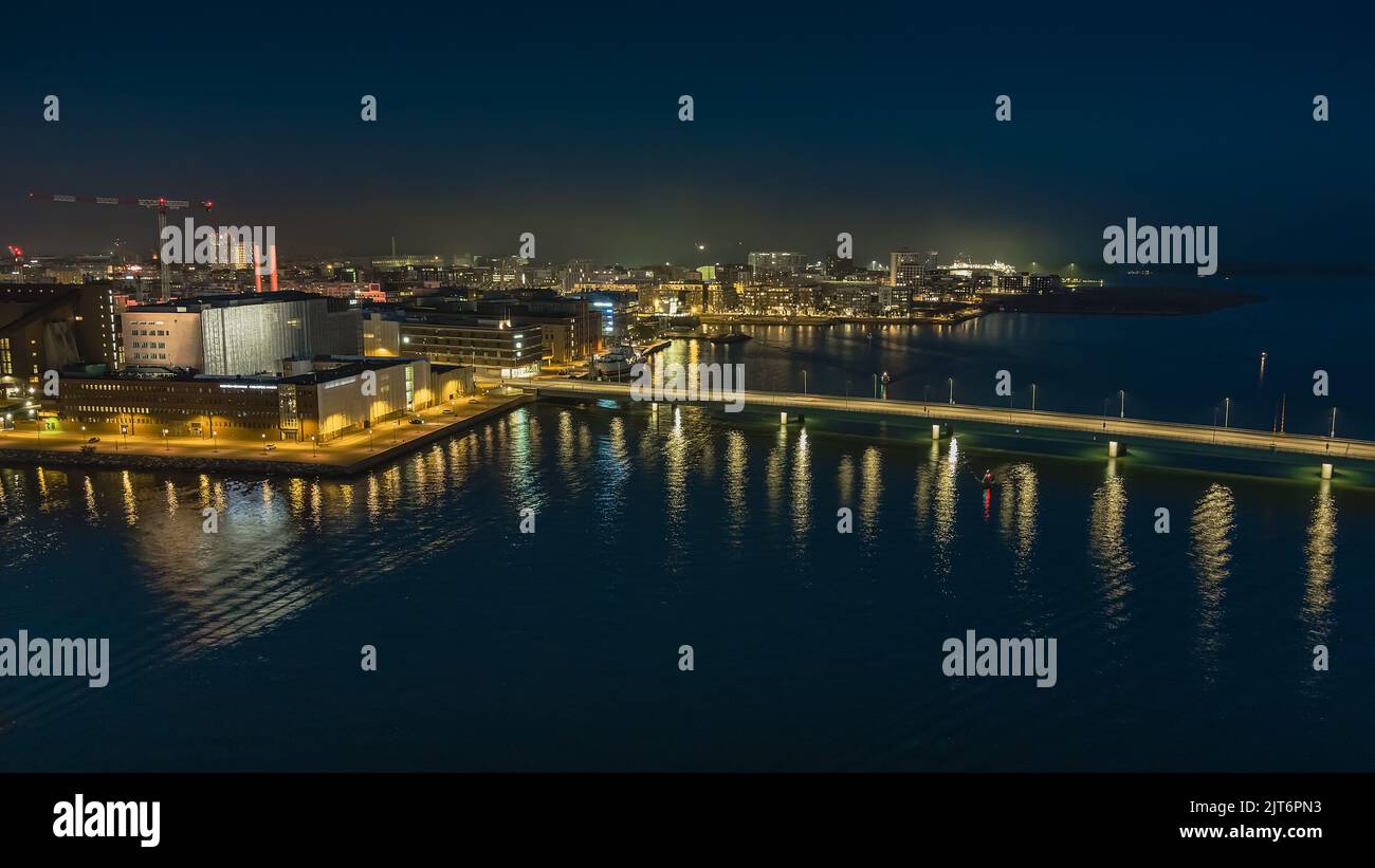 Twilight aerial hi-res stock photography and images - Alamy