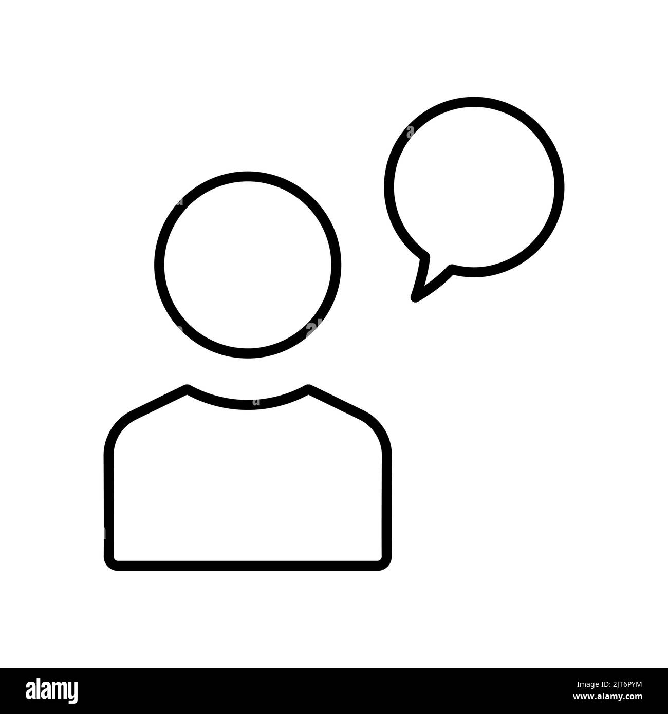 Work chat icon outline hi-res stock photography and images - Alamy