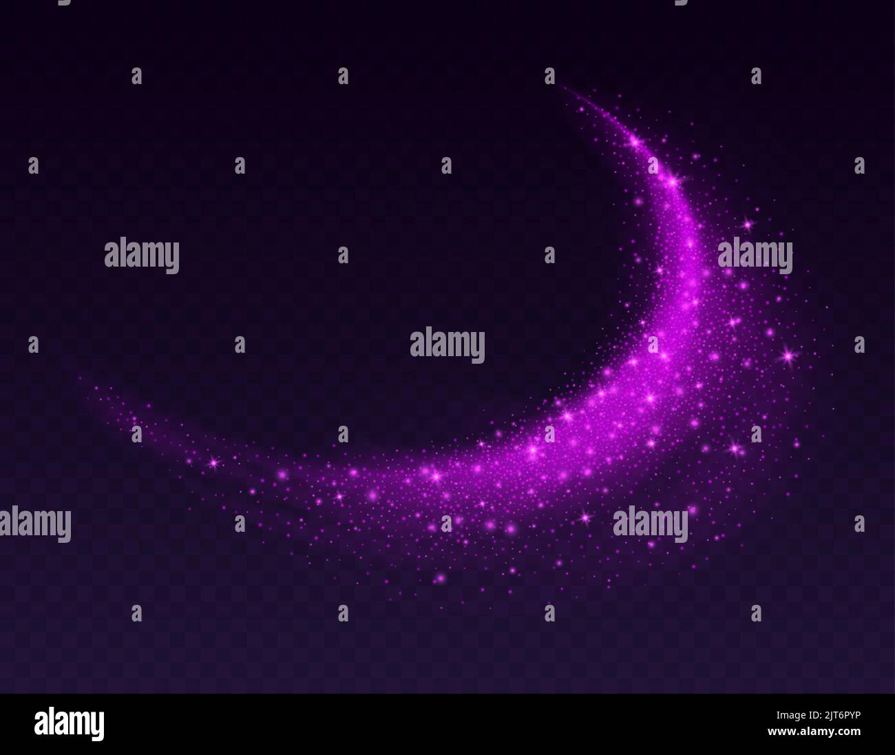 Magic cloud with sparkles, purple fairy stardust with sparks Stock ...