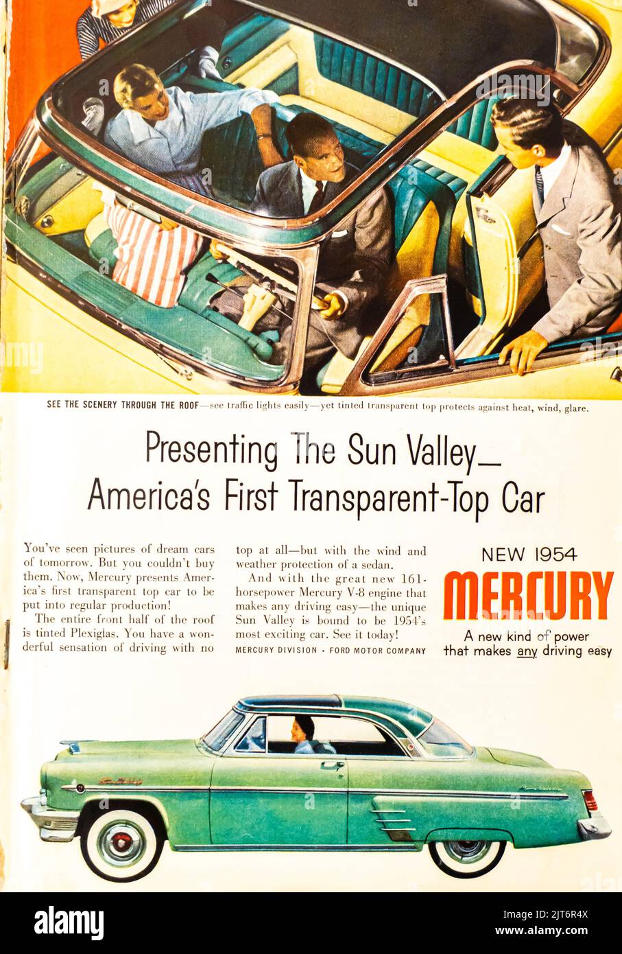 50's american car adverts hi-res stock photography and images - Alamy