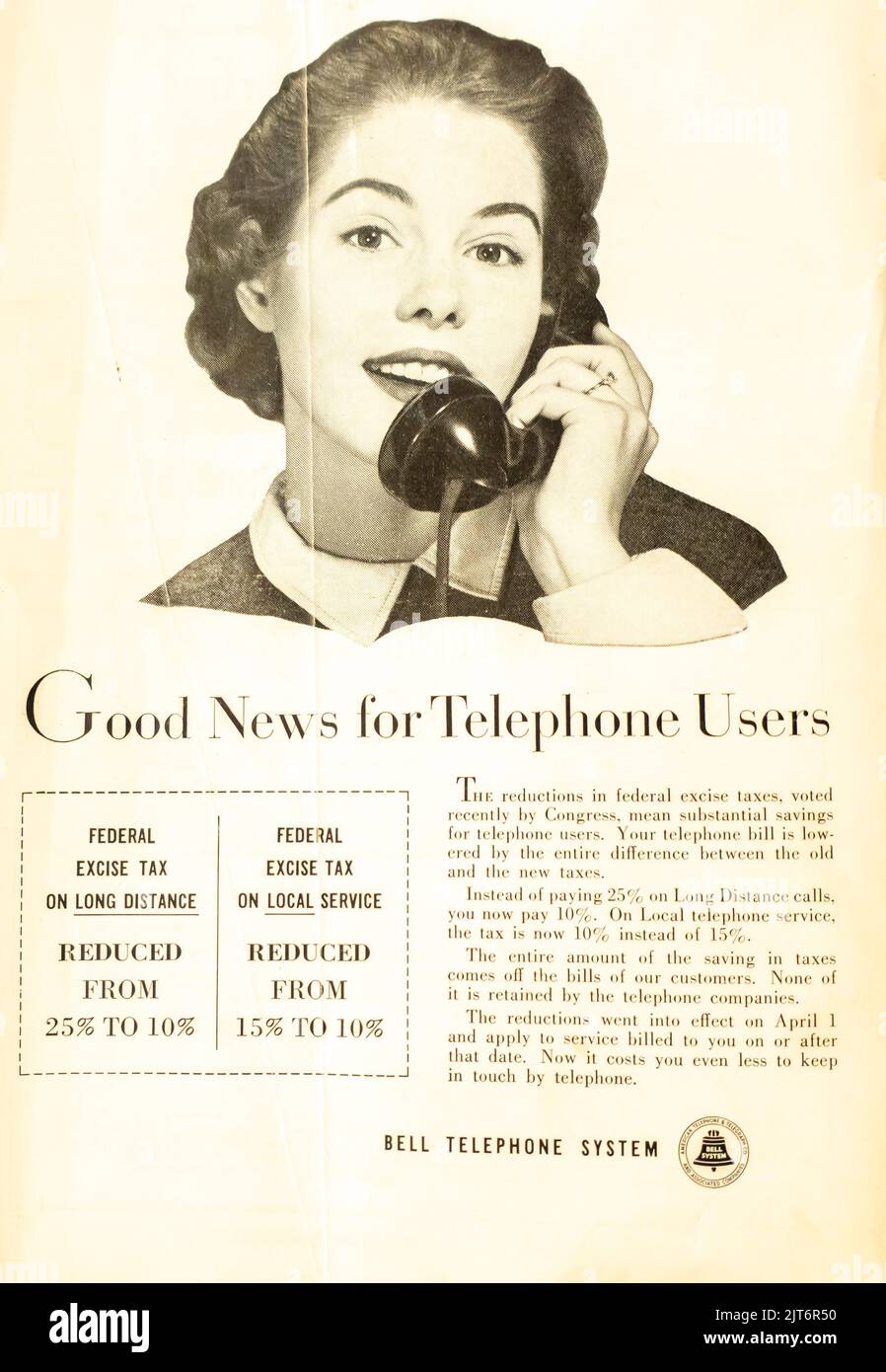 1950s telephone ad hi-res stock photography and images - Alamy
