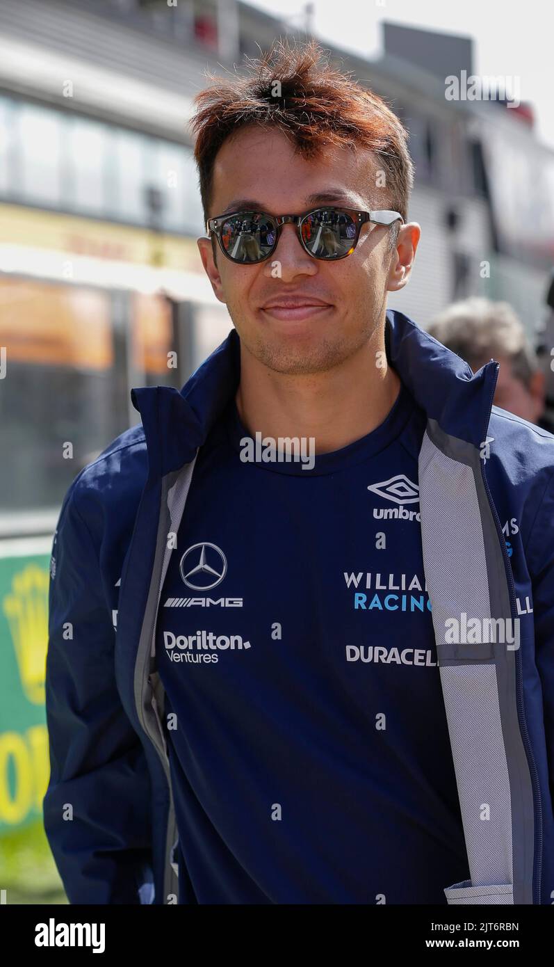 Spa Belgium 28th Aug 2022 August 28 2022 Williams 23 Alex Albon spa-belgium-28th-aug-2022-august-28-2022-williams-23-alex-albon
