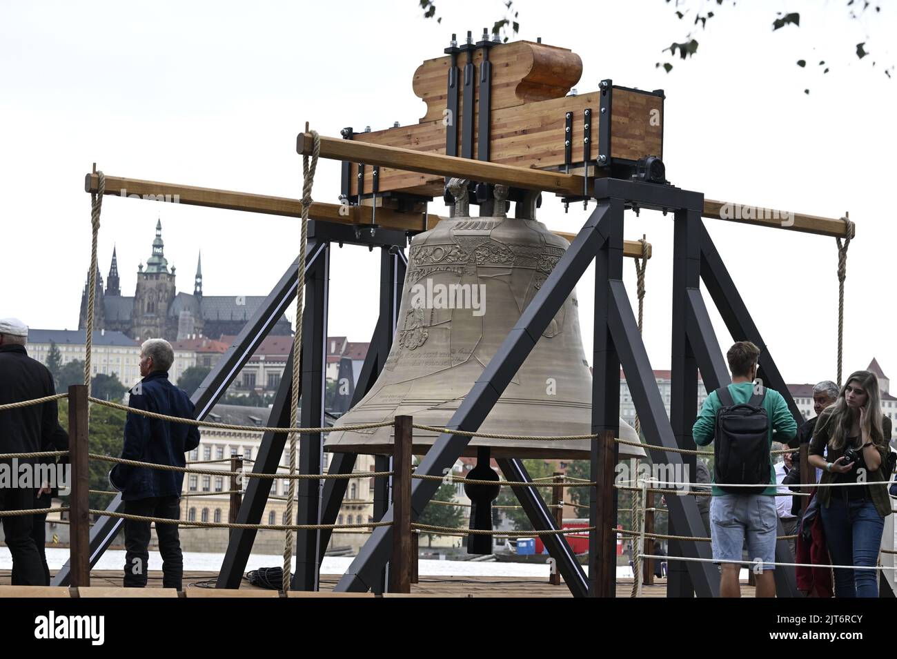 Prague, Czech Republic. 28th Aug, 2022. Unveiling of commemorative Bell ...
