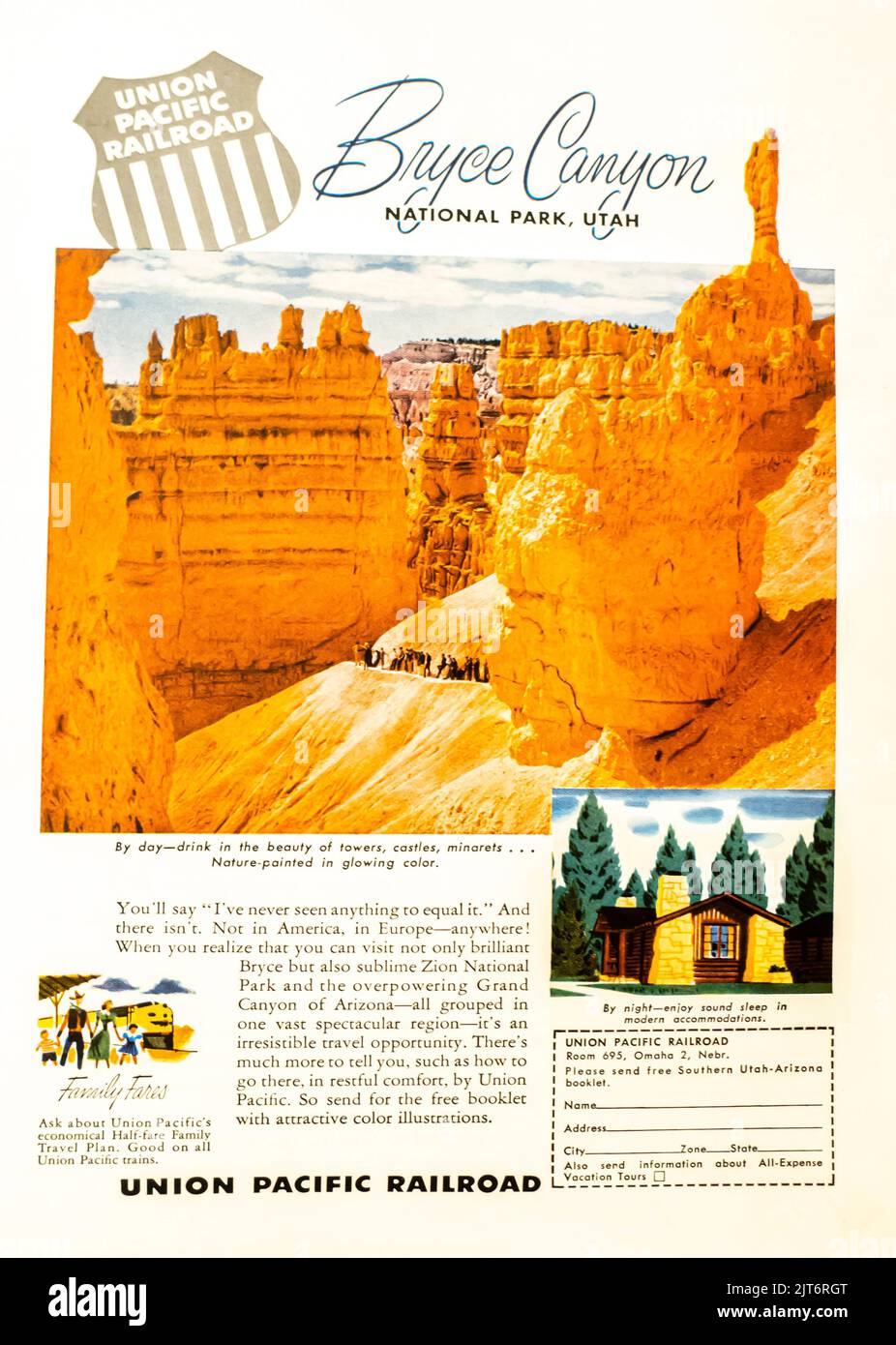 Union pacific railroad advert hi-res stock photography and images - Alamy