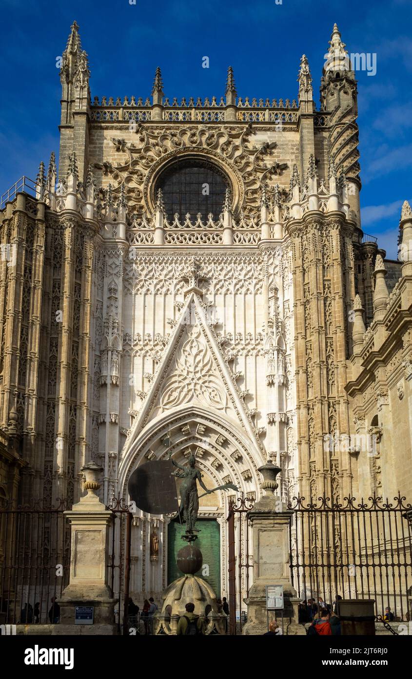 Door of the Prince, Seville Cathedral Stock Photo - Alamy