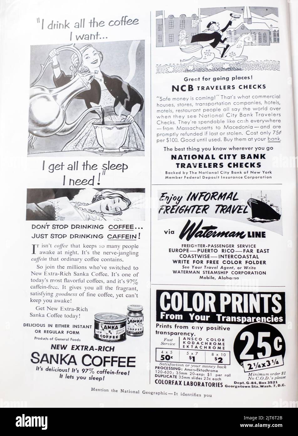 Vintage magazine ads hi-res stock photography and images - Alamy