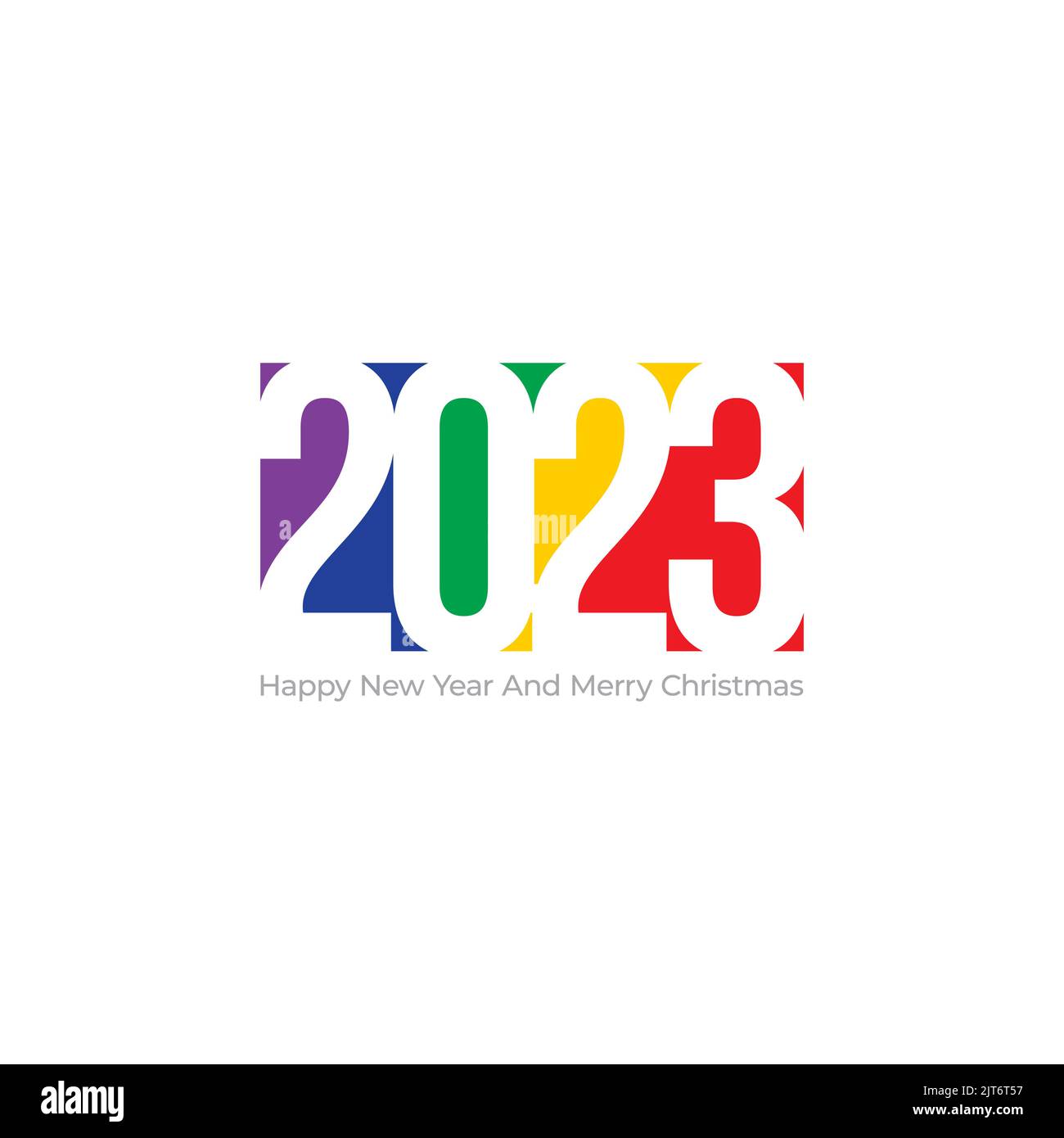 2023 colorful logo design vector isolated on white background Stock Vector Image & Art - Alamy