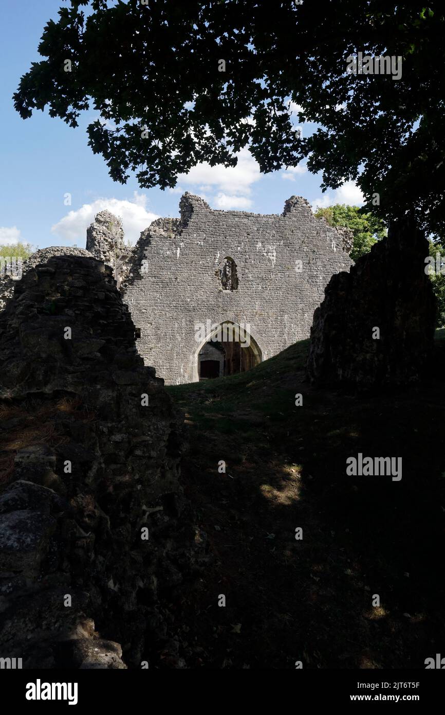 St Quentin's Castle. Cowbridge, Vale of Glamorgan, near Cardiff. August ...