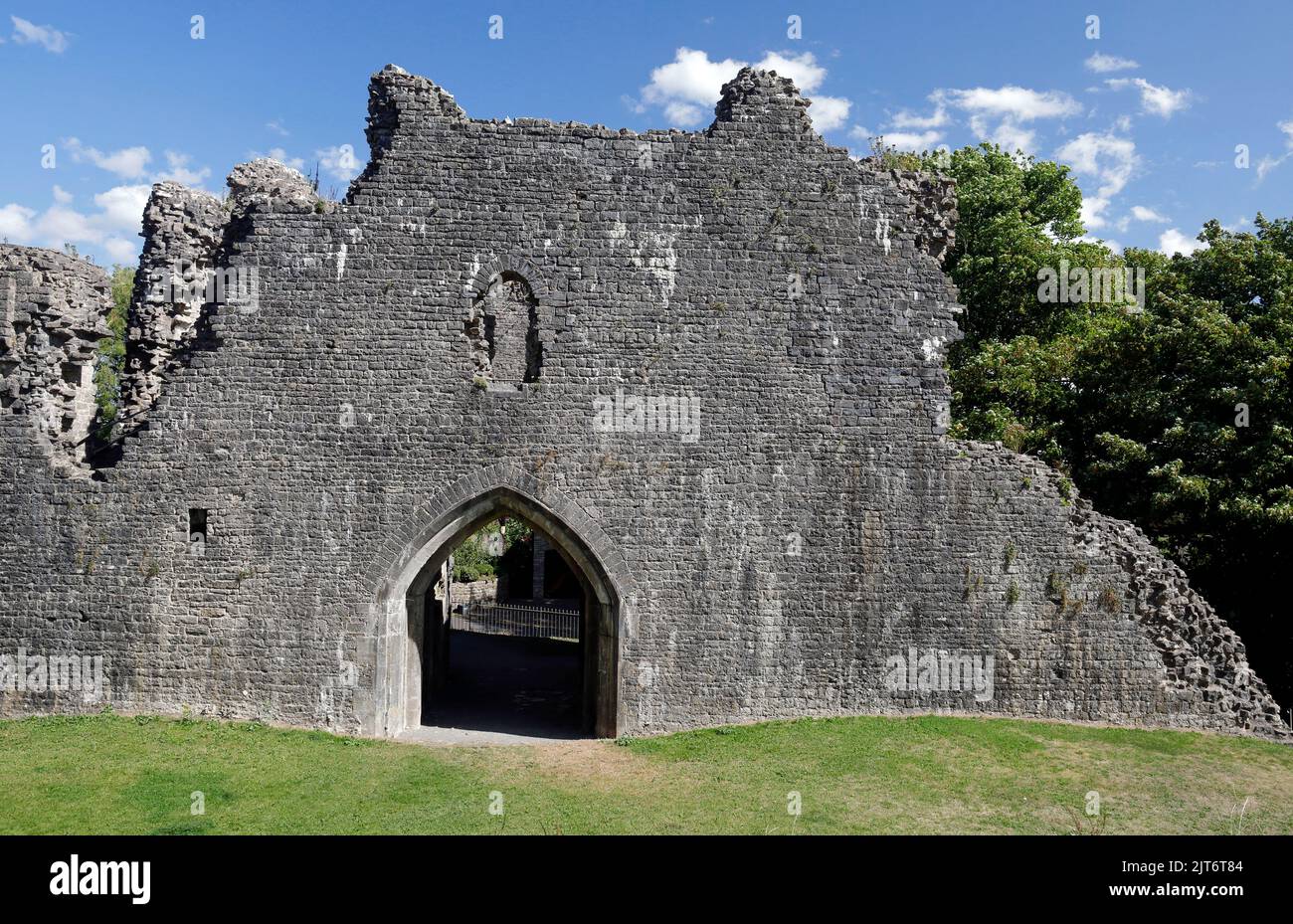 St Quentin's Castle. Cowbridge, Vale of Glamorgan, near Cardiff. August ...